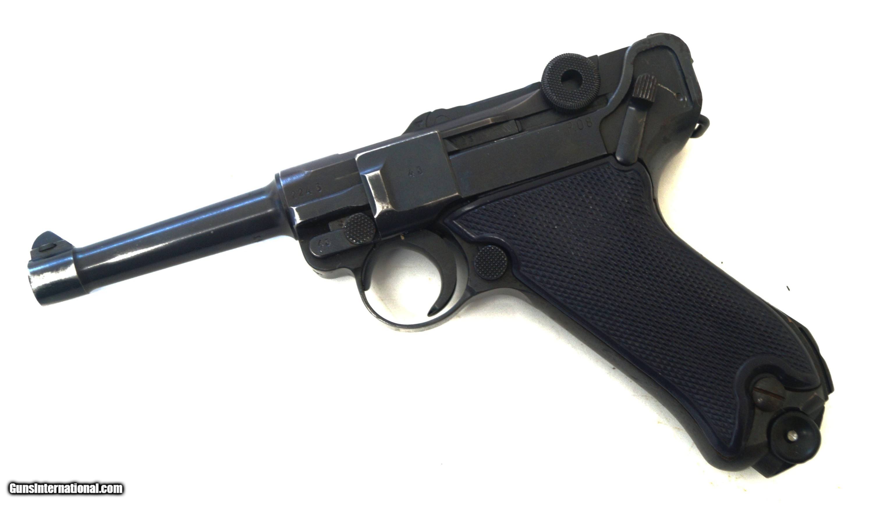 42 BYF "BLACK WIDOW" MILITARY GERMAN LUGER RIG for sale