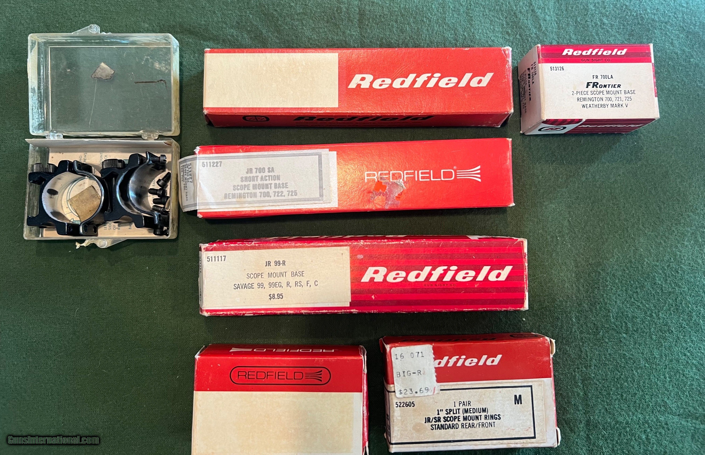 Vintage Scope Mounts Redfield/Buehler for Mauser, Winchester, Remington ...
