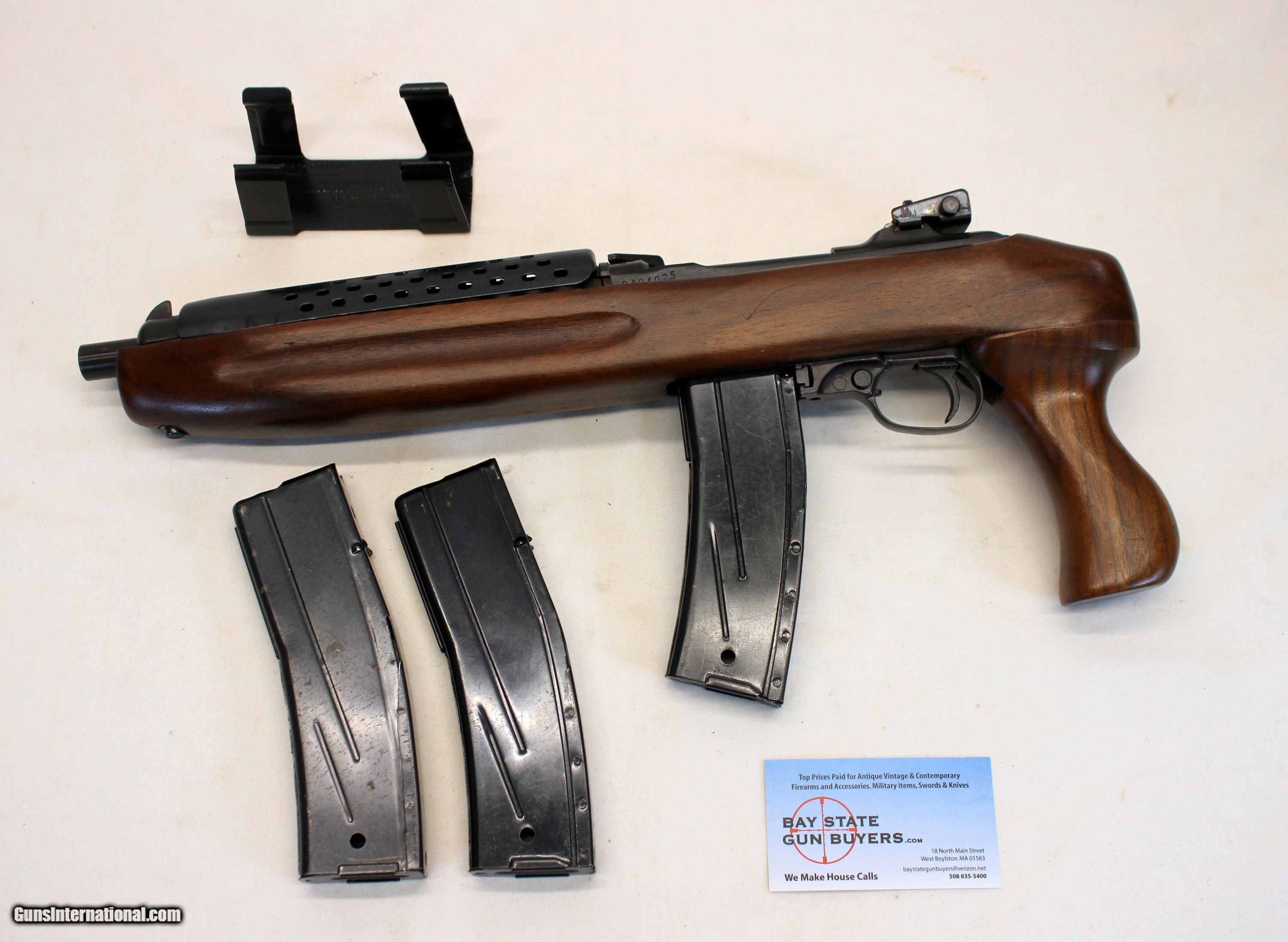 vintage Iver Johnson M1 SUPER ENFORCER 30cal. Pistol (3) Mags
