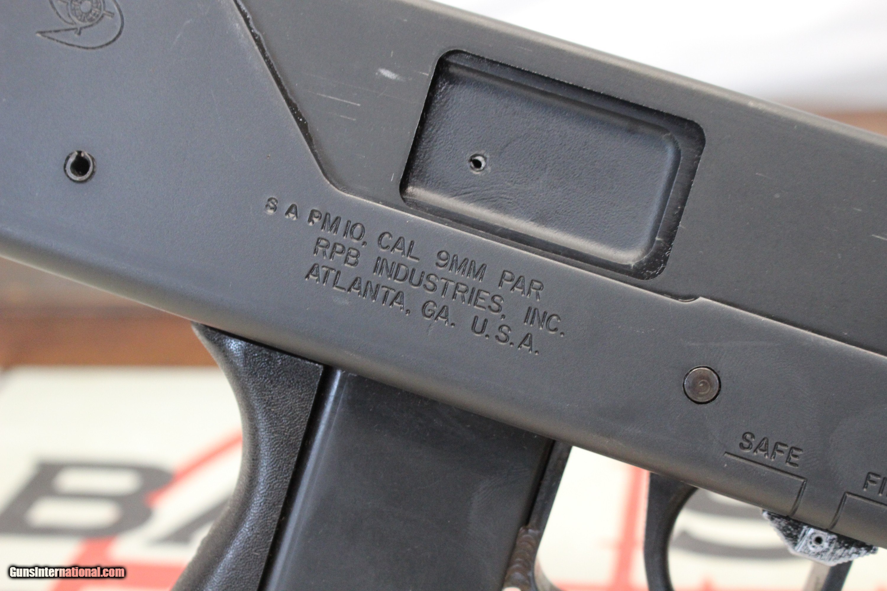 vintage Cobray (RPB) MAC-10 semi-auto pistol 9mm M10 OPEN BOLT