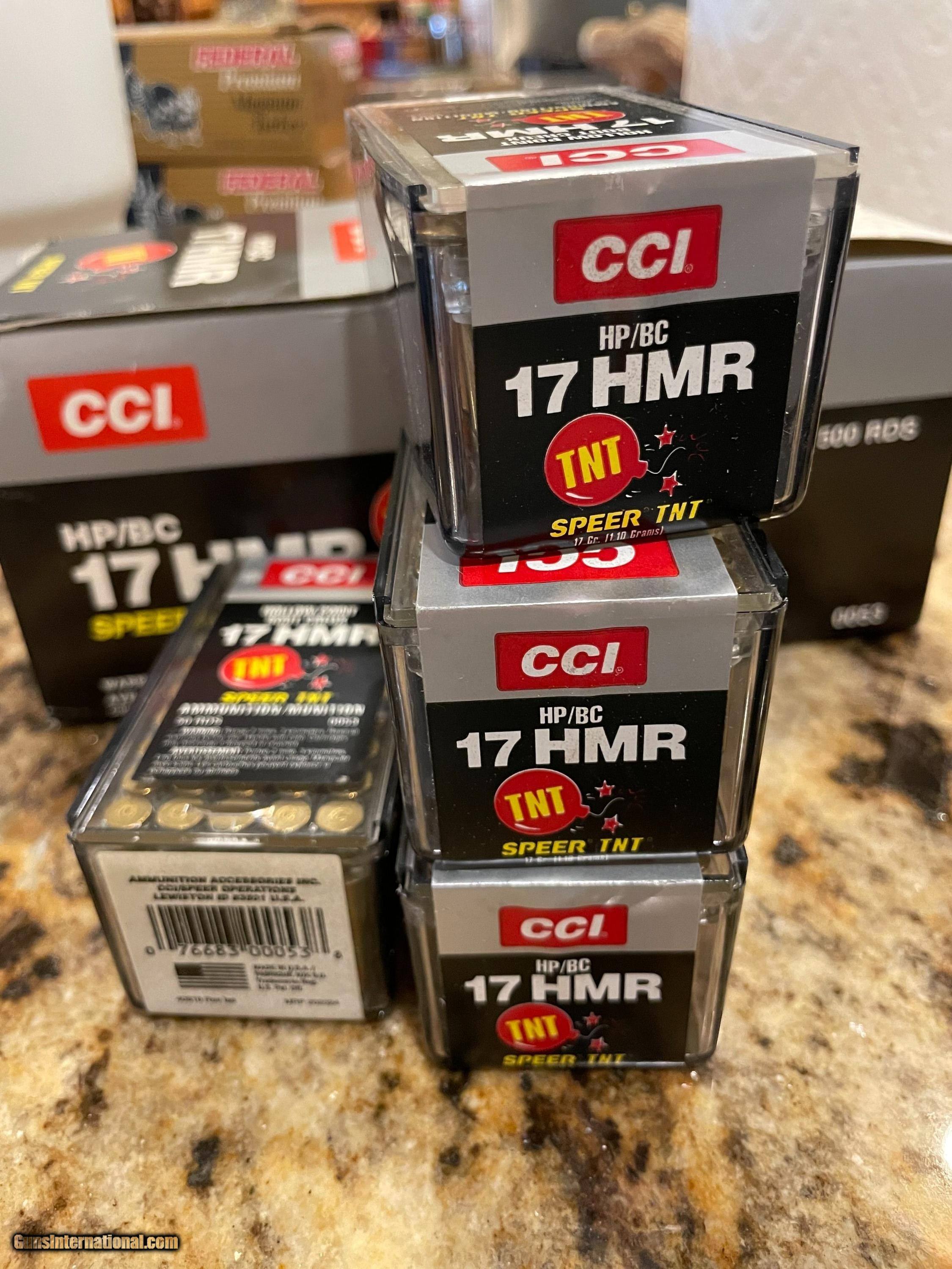 CCI, 17 HMR, Speer TNT Hollow Point