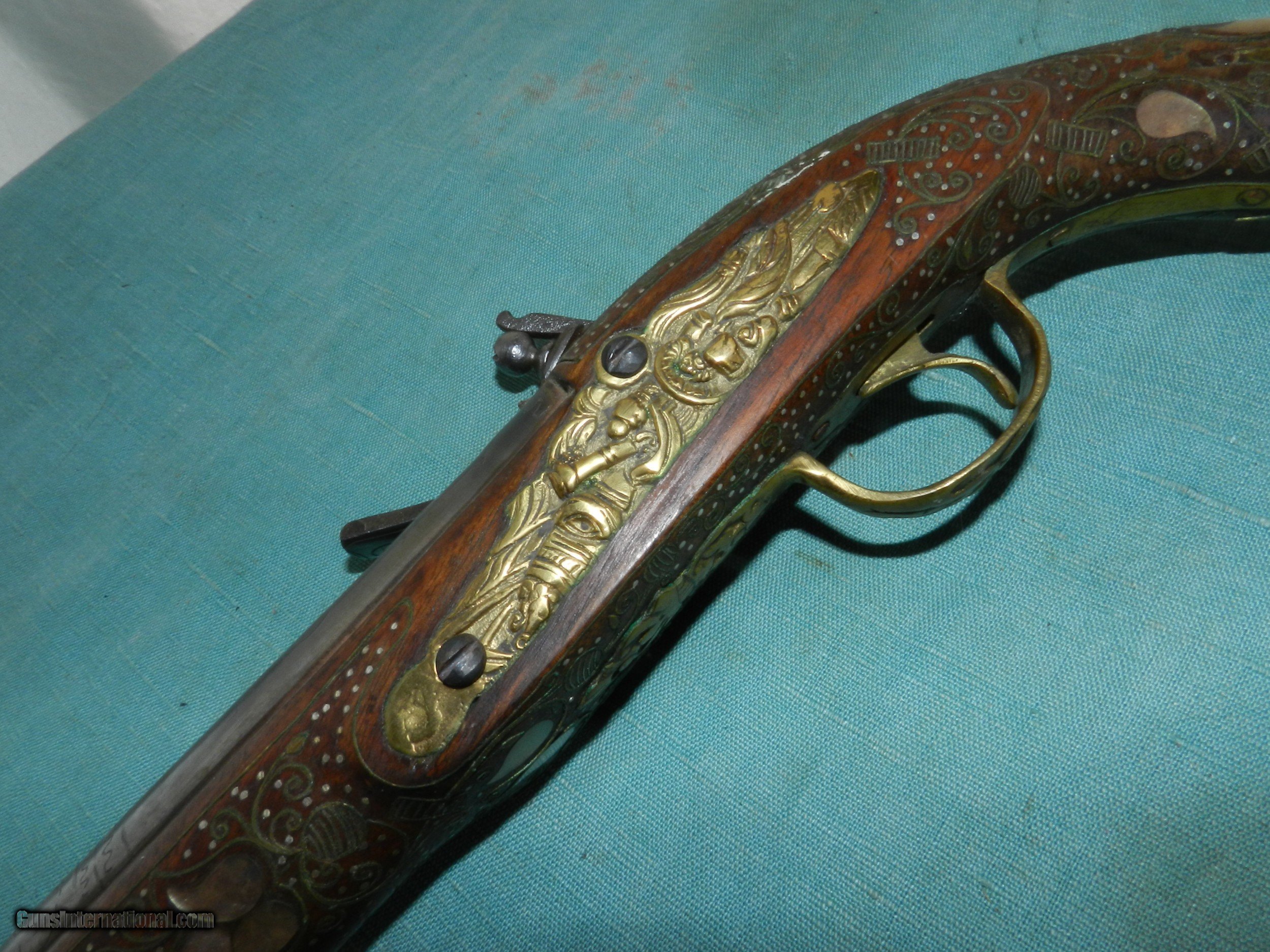Elaborate Decorated Pirate Flint Pistol