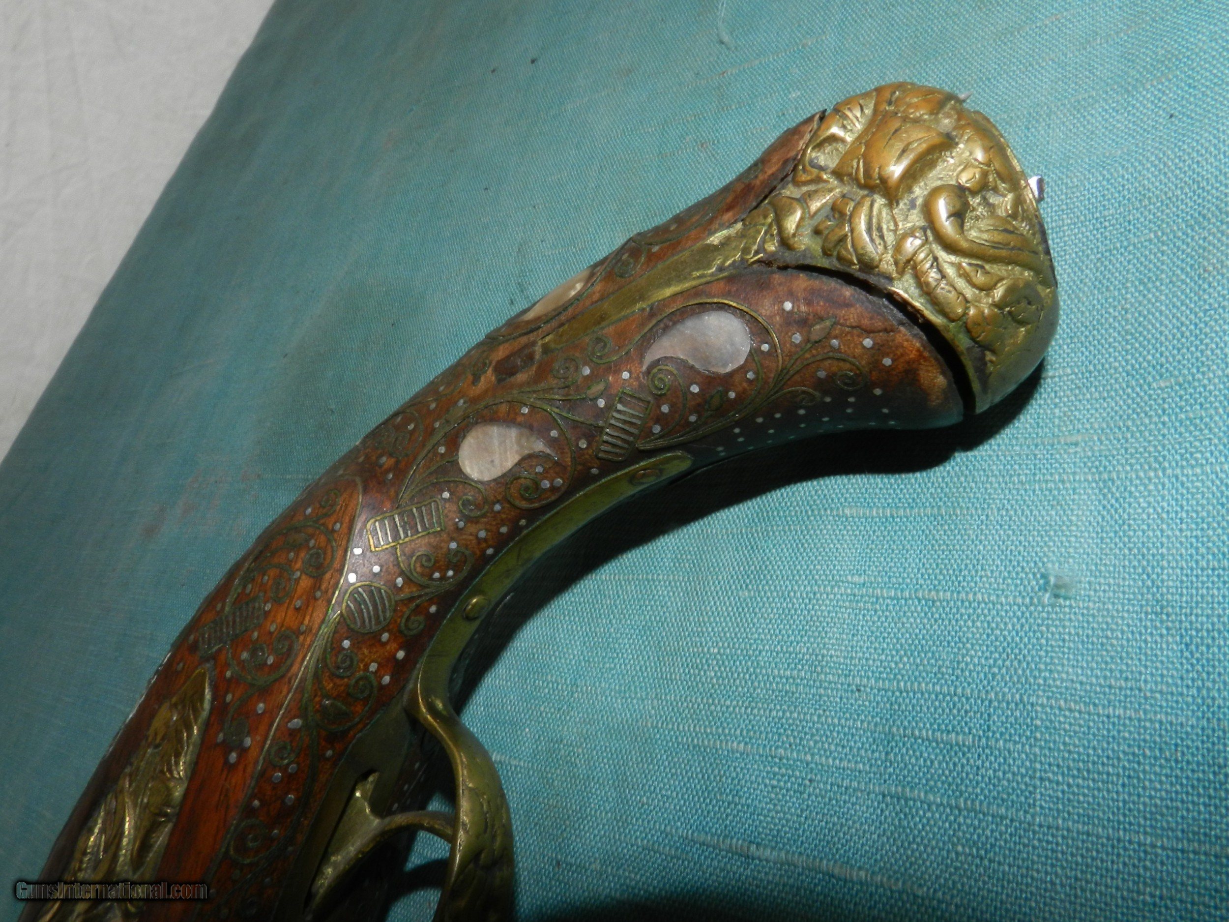 Elaborate Decorated Pirate Flint Pistol