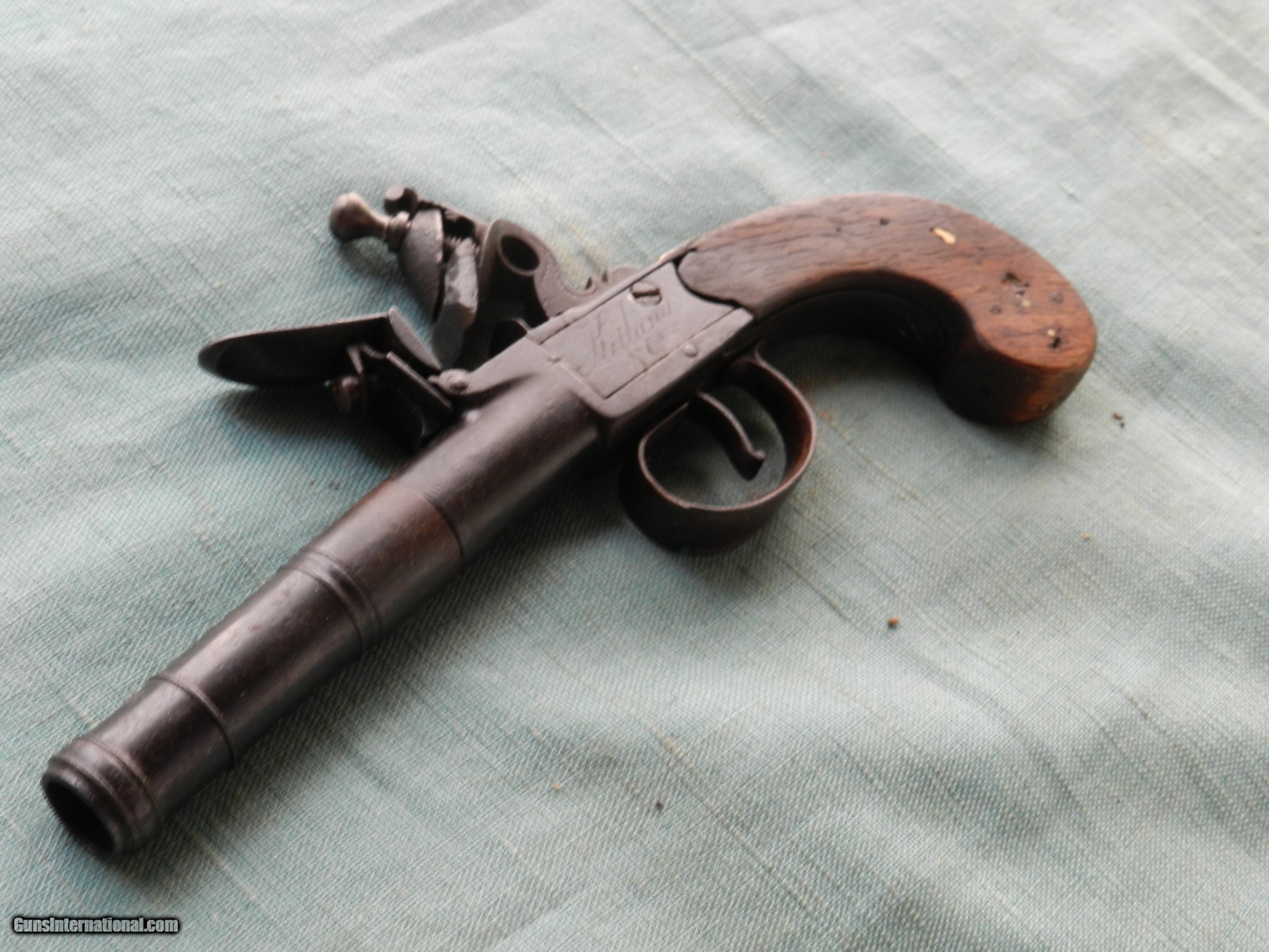 Ketland Boxlock flintlock pistol of London for sale