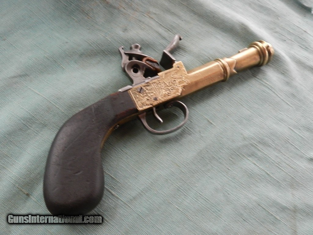 1790 Brass Barrel Blunderbuss Pirate flintlock pistol for sale