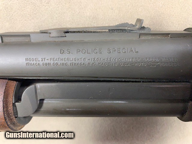 Ithaca 37 Police Riot Gun 12 Ga Parkerized 8 Shot - minty