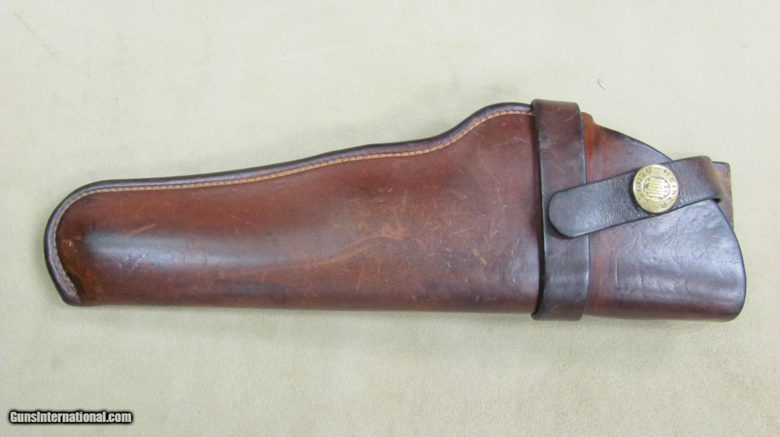 Herman H. Heiser Model 420 Vintage Brown Leather Old Western Holster