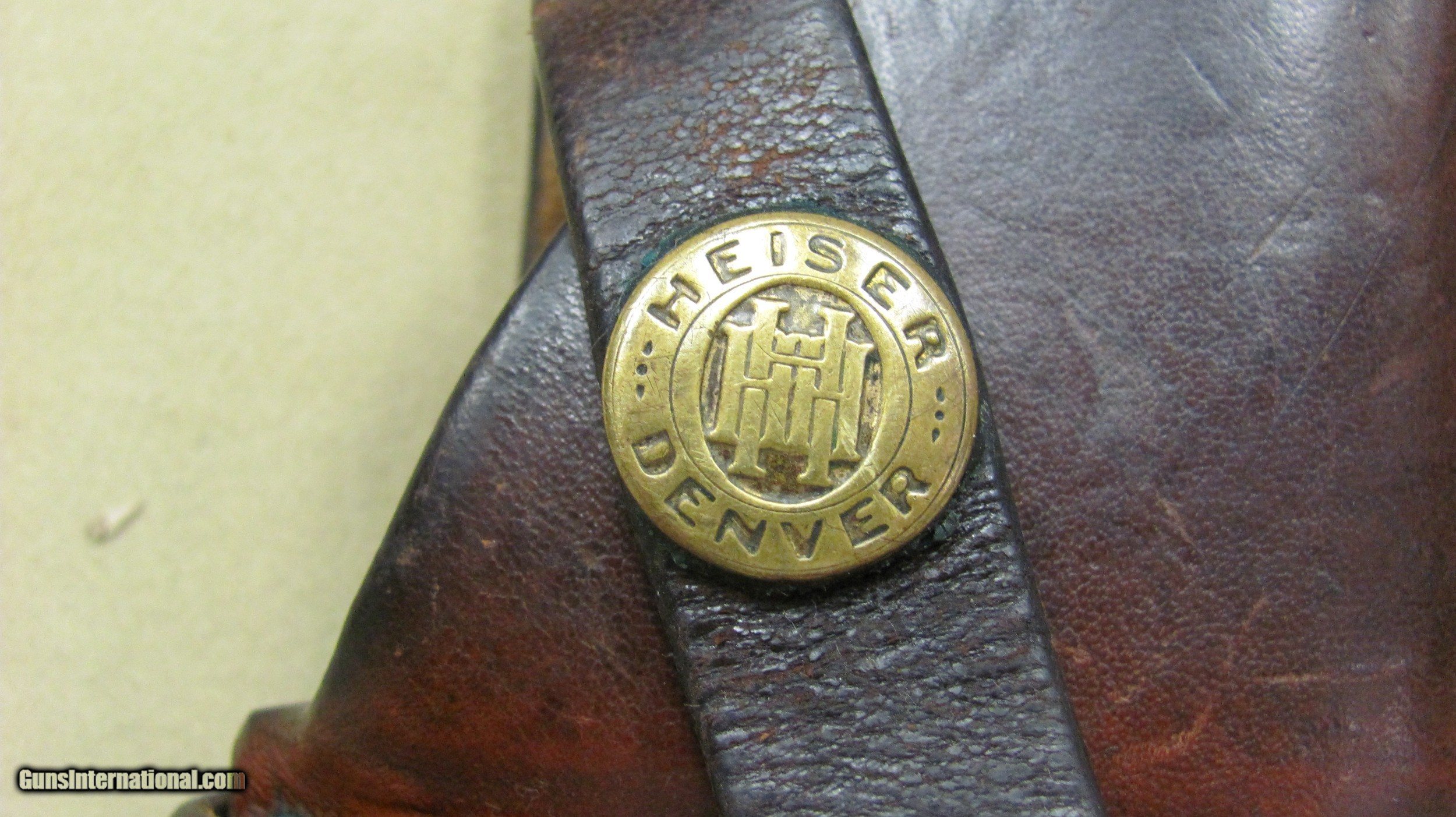 Herman H. Heiser Model 420 Vintage Brown Leather Old Western Holster