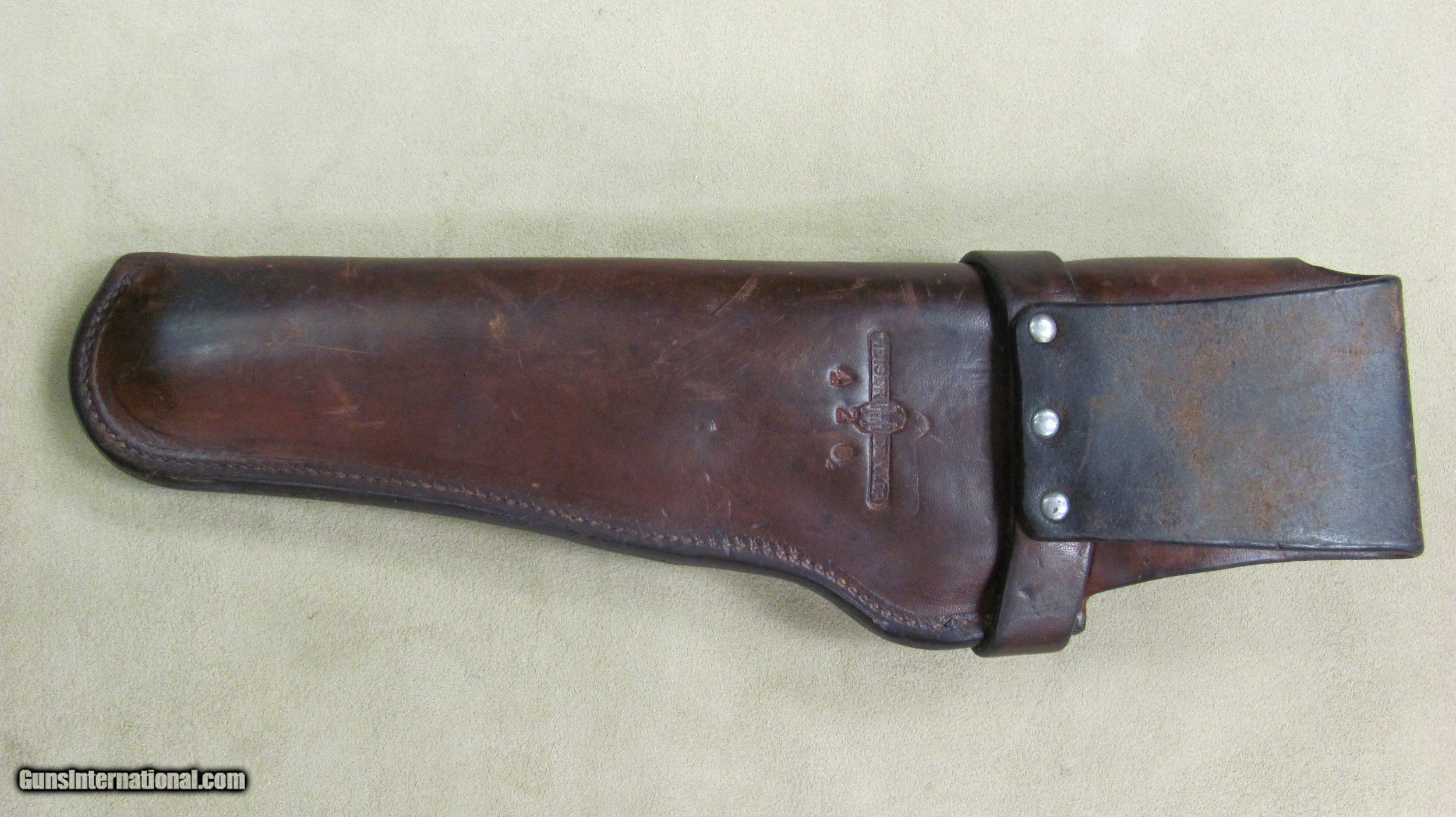 Herman H. Heiser Model 420 Vintage Brown Leather Old Western Holster