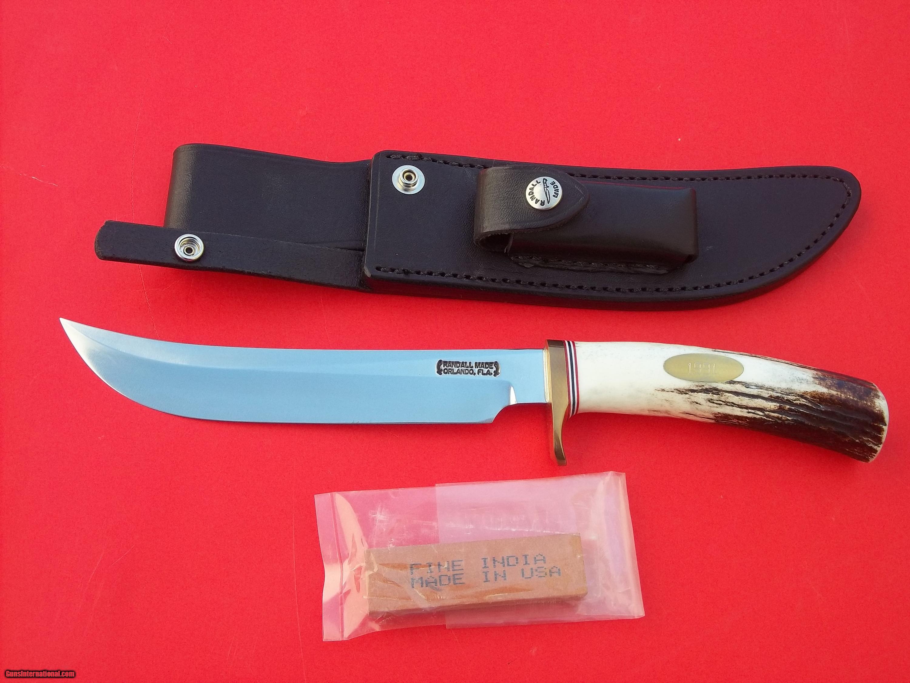 RANDALL MODEL # 4-7" BIG GAME and SKINNER-1991-SELECTED SAMBAR INDIA ...
