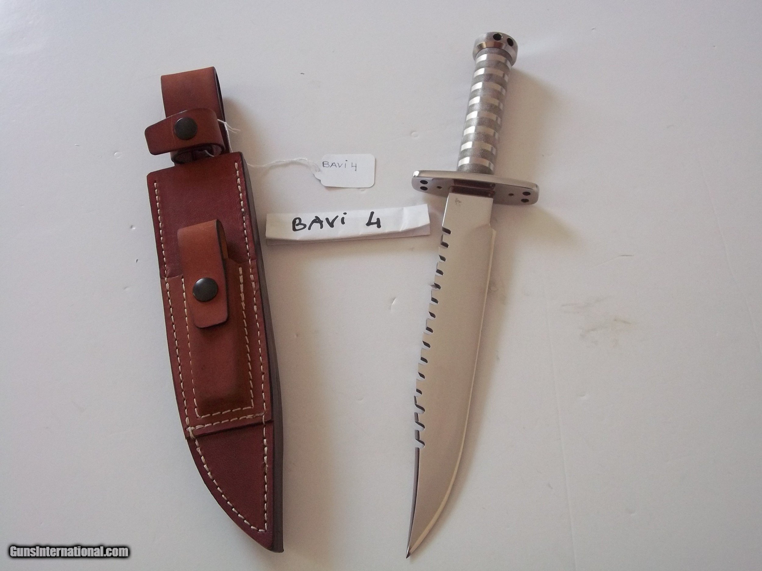 JEAN TANAZACQ VINTAGE " BAVI 4 " SURVIVAL HOLLOW HANDLE KNIFE RARE ...