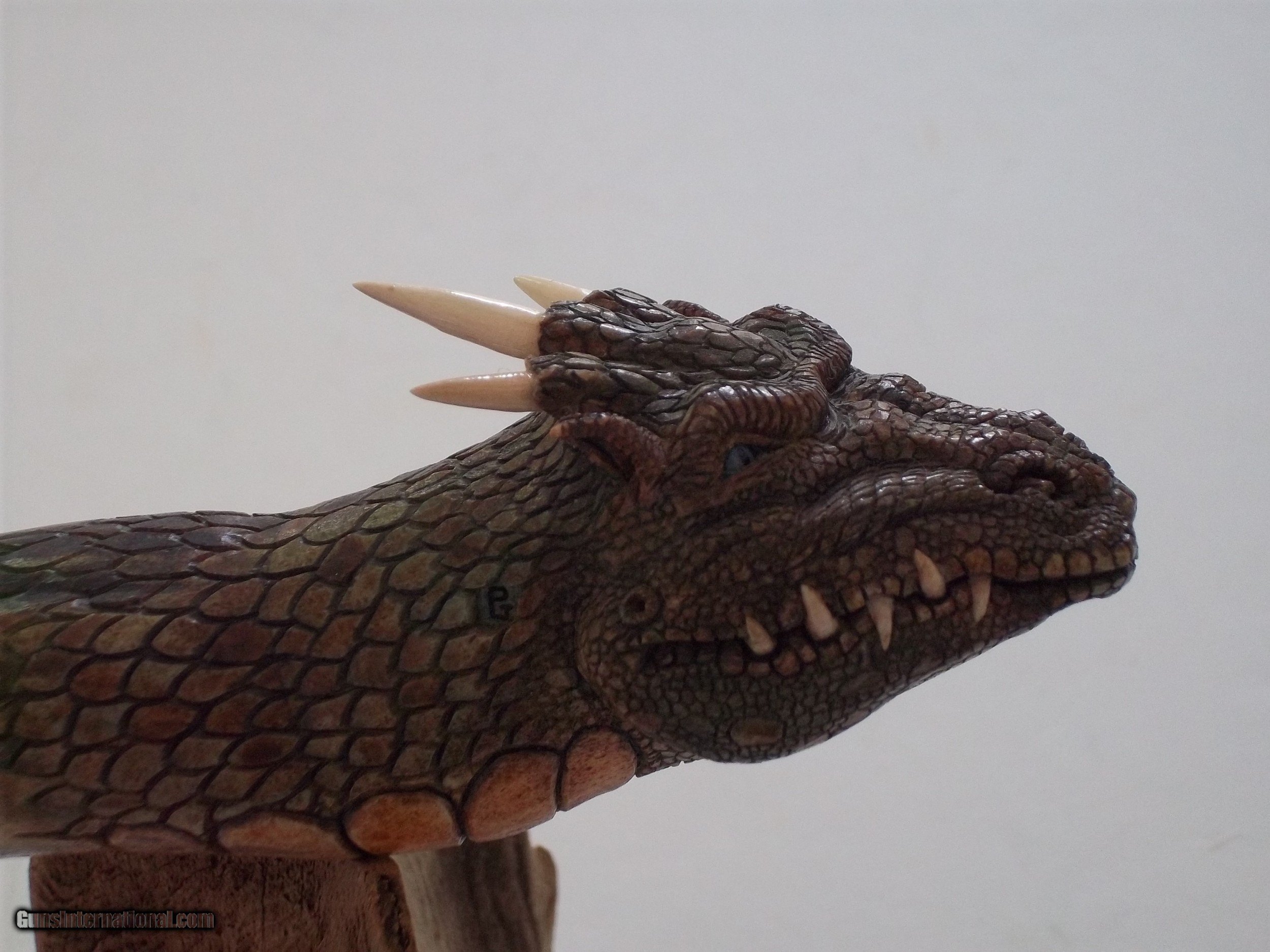 Randall Model # 2-8" Fighting Stiletto "Talon Dragon" Sambar Crown Stag ...
