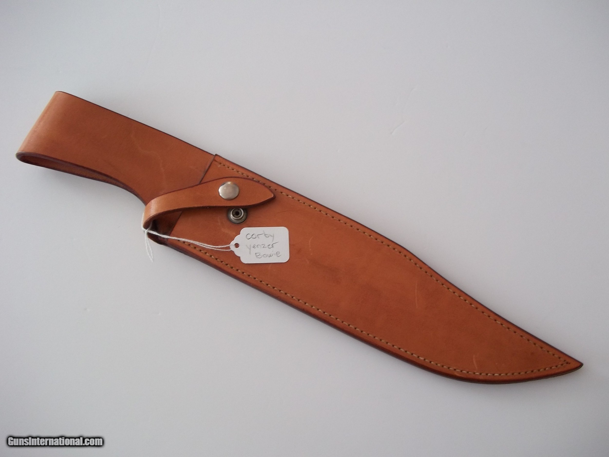 Harold Corby Scarce Leather Scabbard for the Renowned "YENZER" Bowie ...