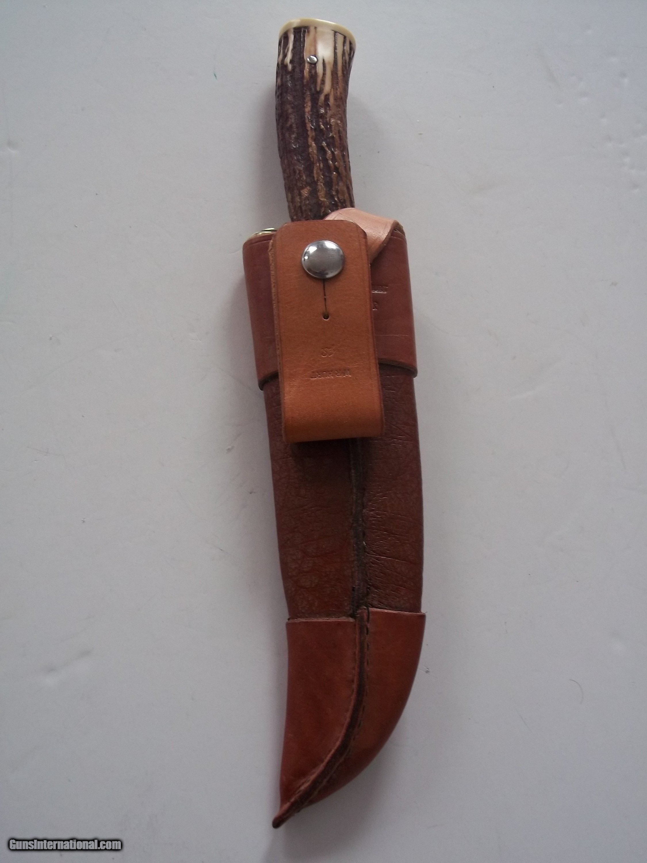 William R. "Bill" Hurt Bowie German Silver Guard Fancy File Work Stag ...