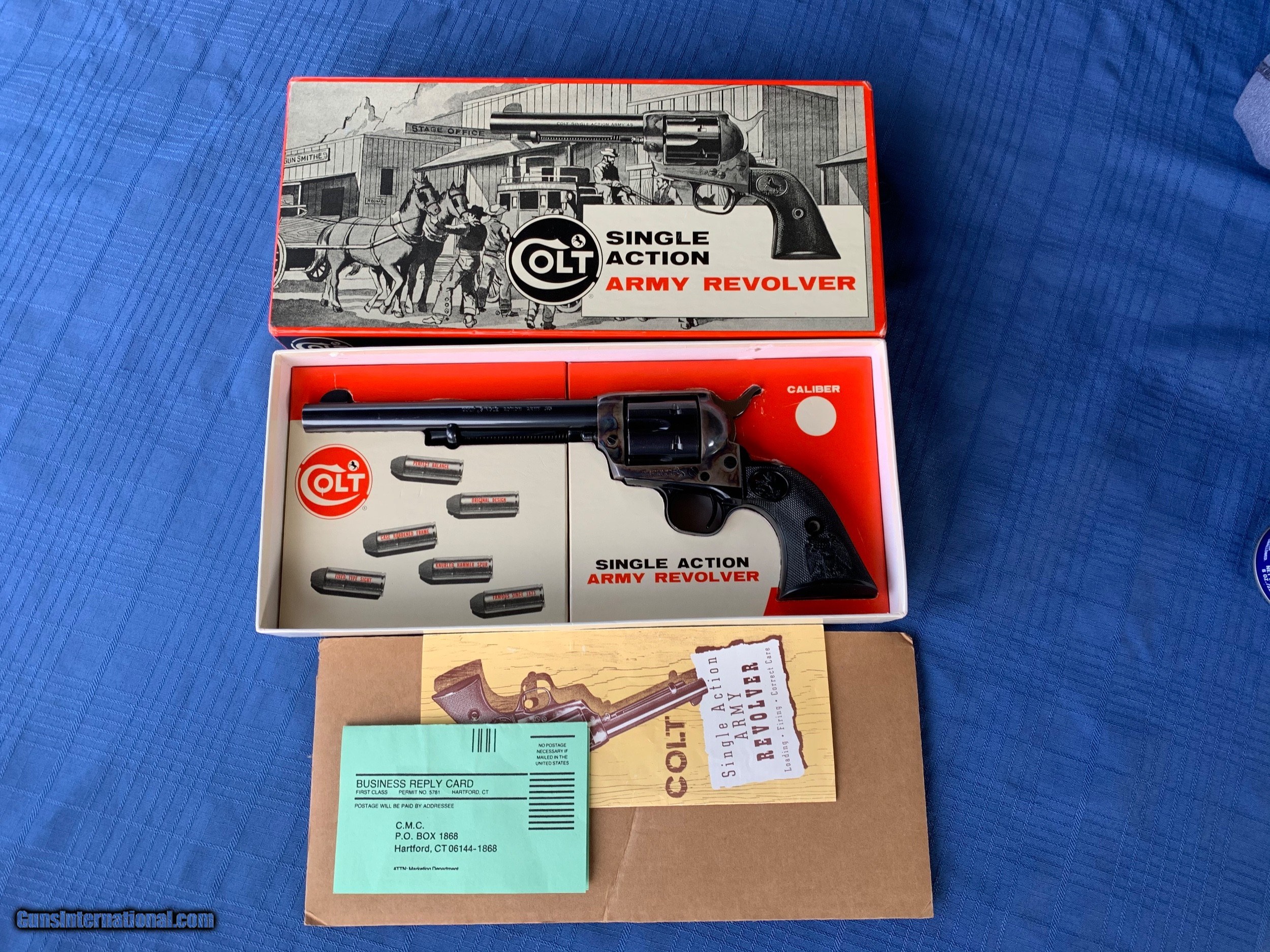 Colt SAA 2nd GEN with Original Stage Coach Box and Paperwork- MINT