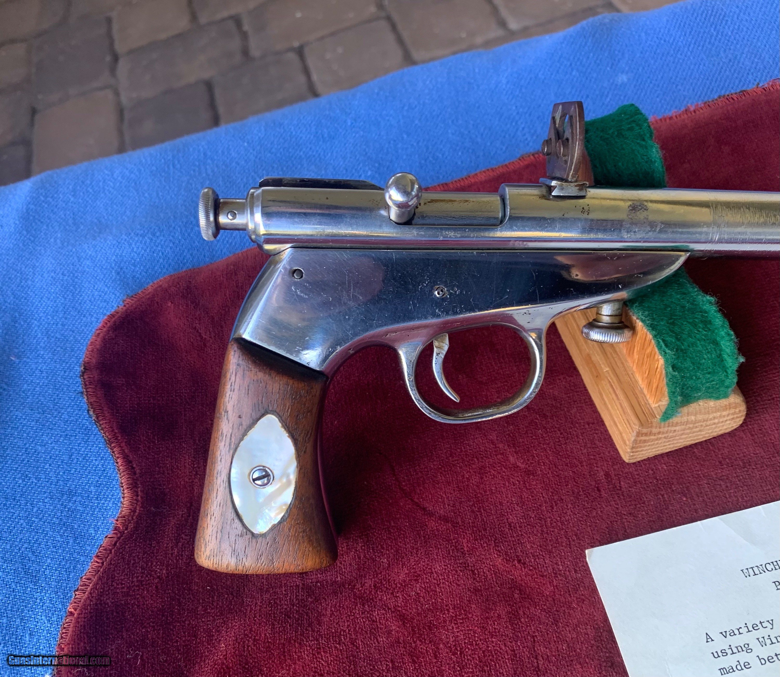 WINCHESTER PROTOTYPE PISTOL 22 circa 1900