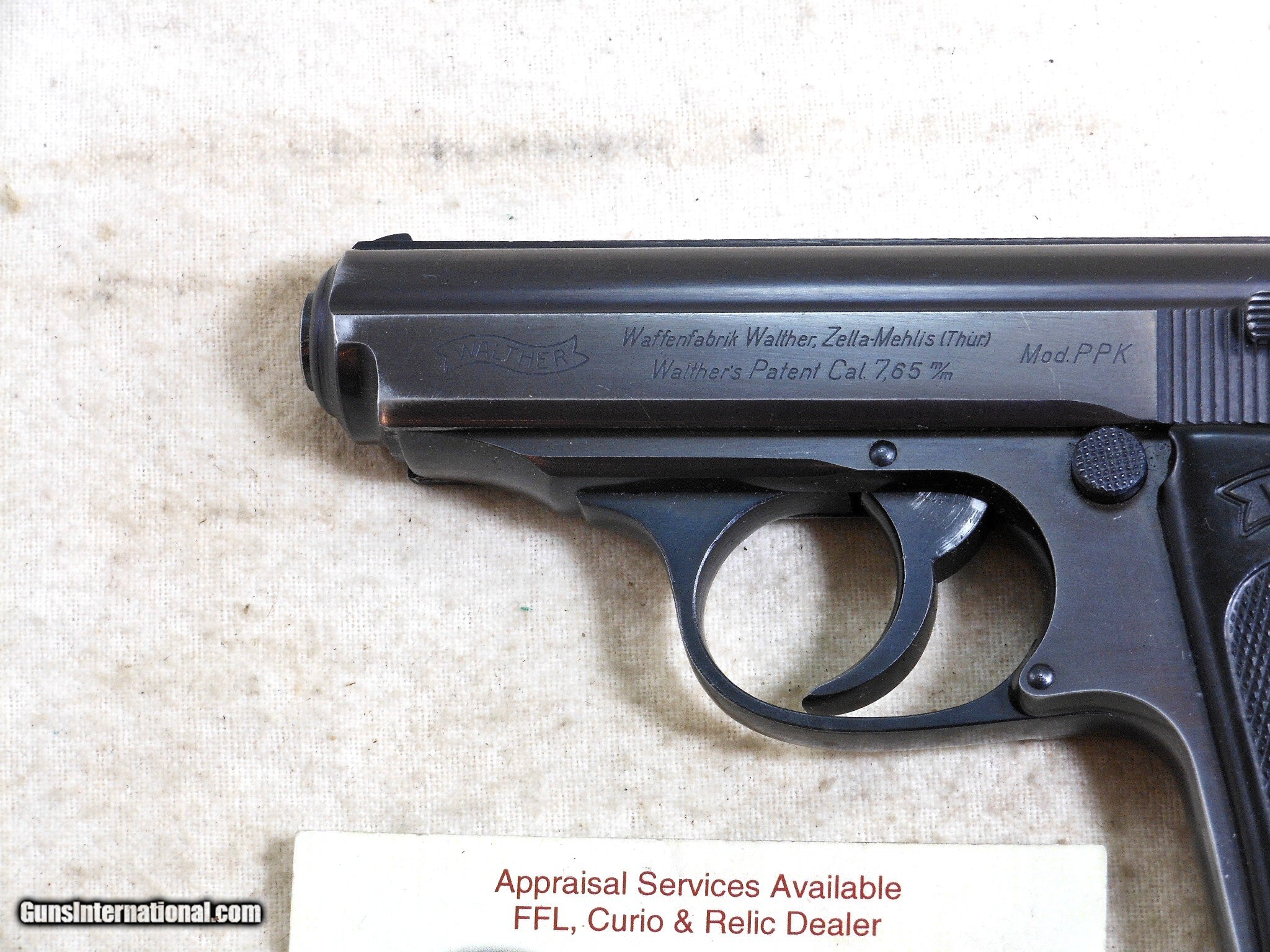 Walther Late War P.P.K. Commercial Pistol In Very Fine Condition for sale