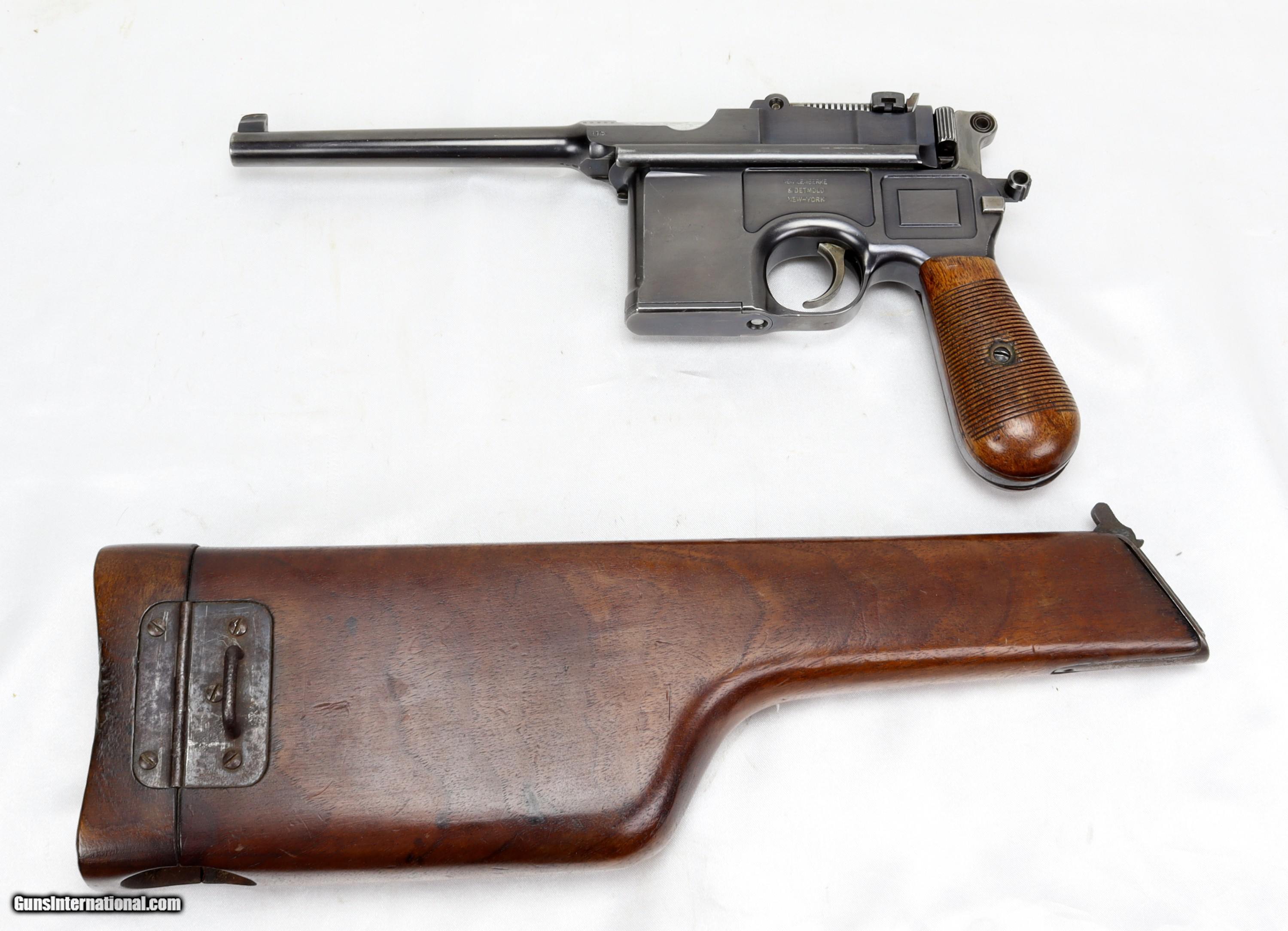 WAFFENFABRIK, MAUSER MODEL C96, BROOMHANDLE W/CASE
