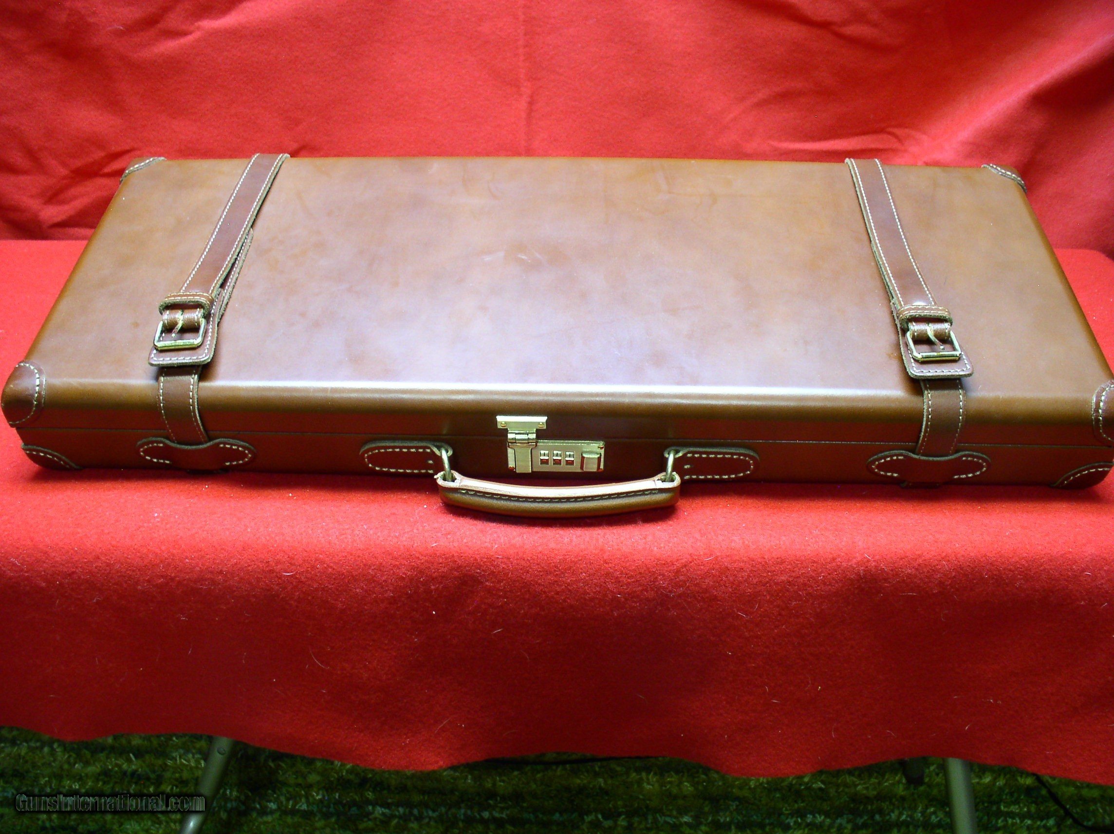 MERKEL DOUBLE RIFLE ALL LEATHER CASE