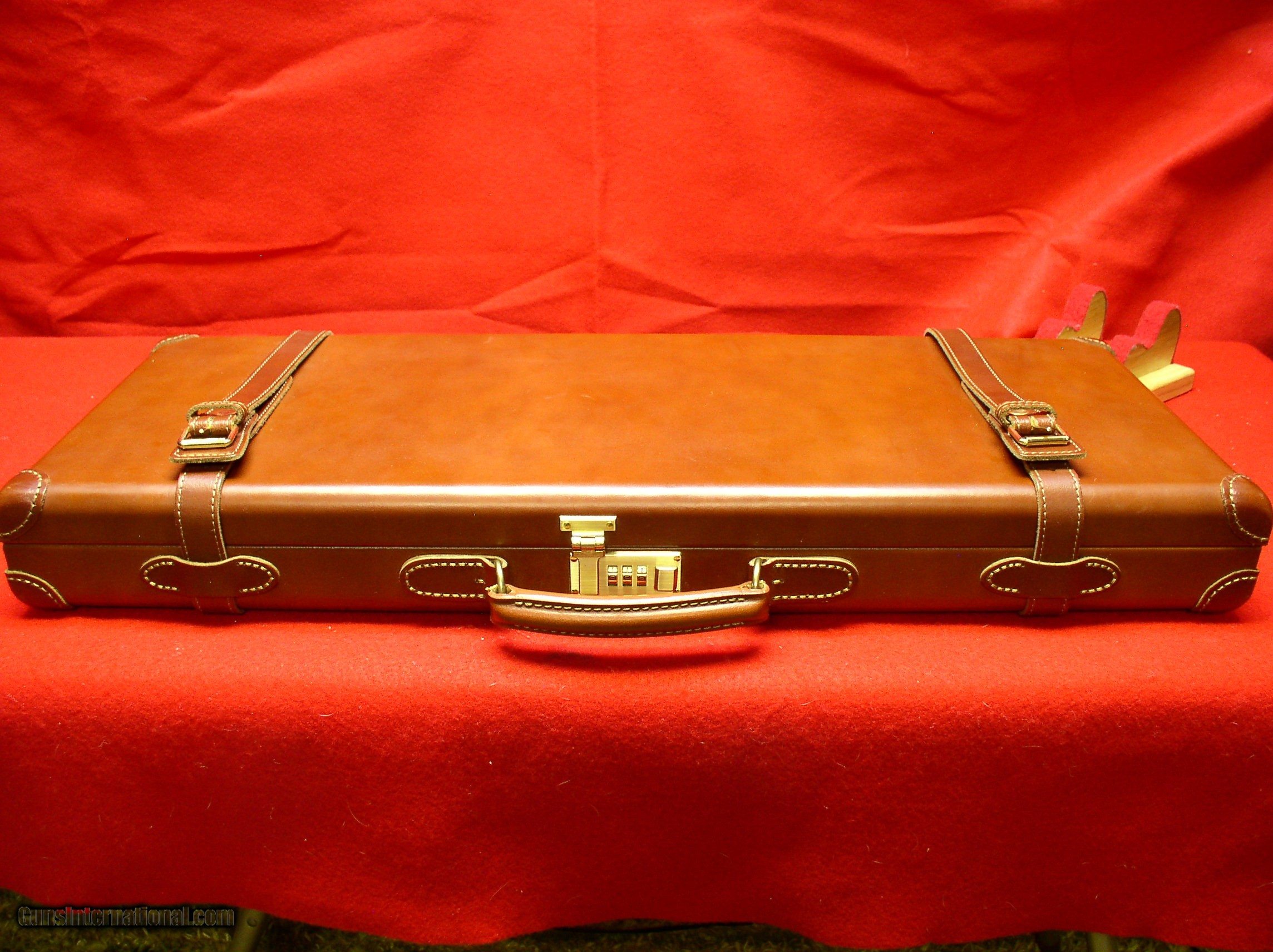 MERKEL DOUBLE RIFLE ALL LEATHER CASE