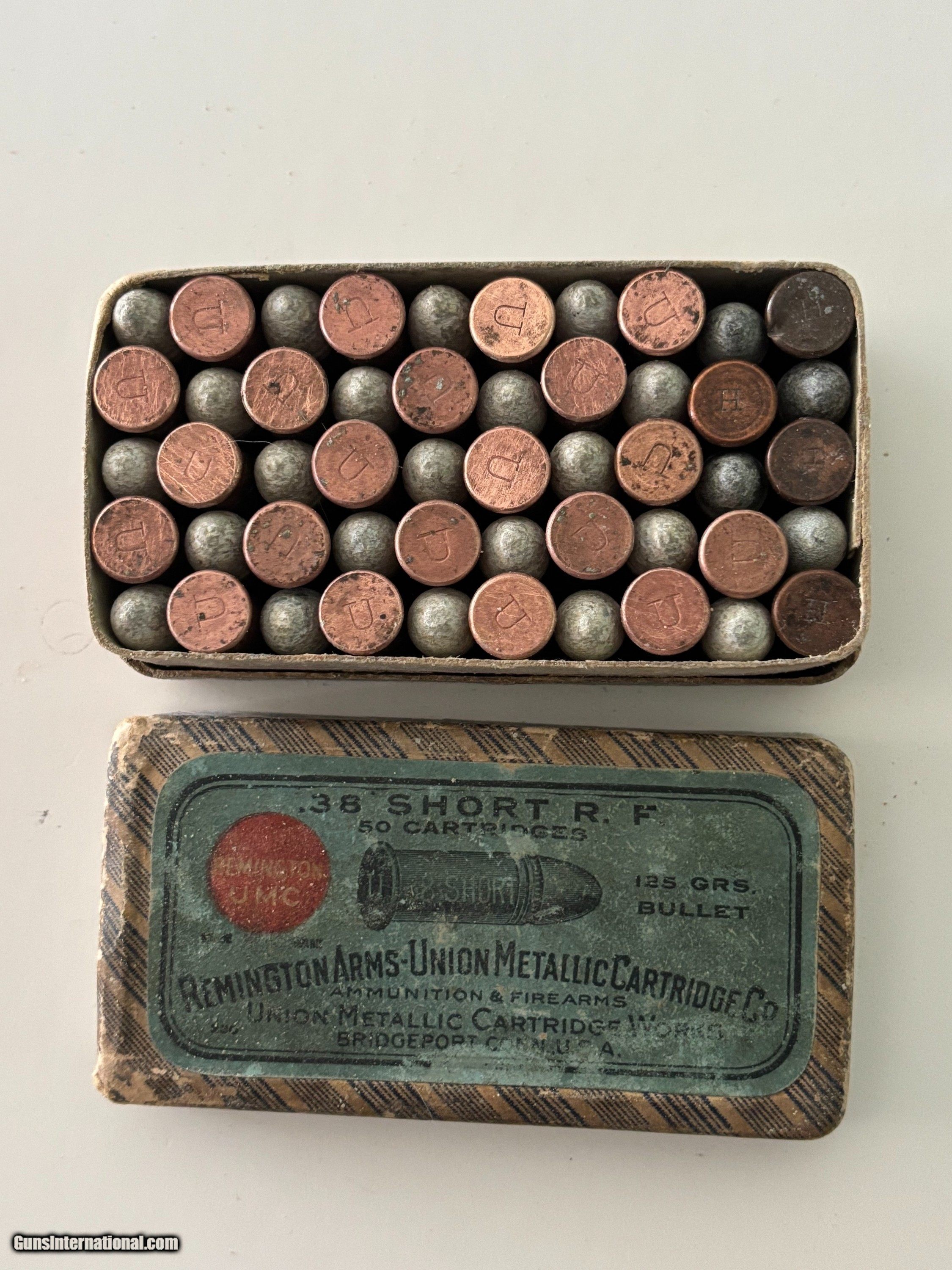 Vintage Remington Arms - Union Metallic cartridge Co. .38 Cal Short Rim ...