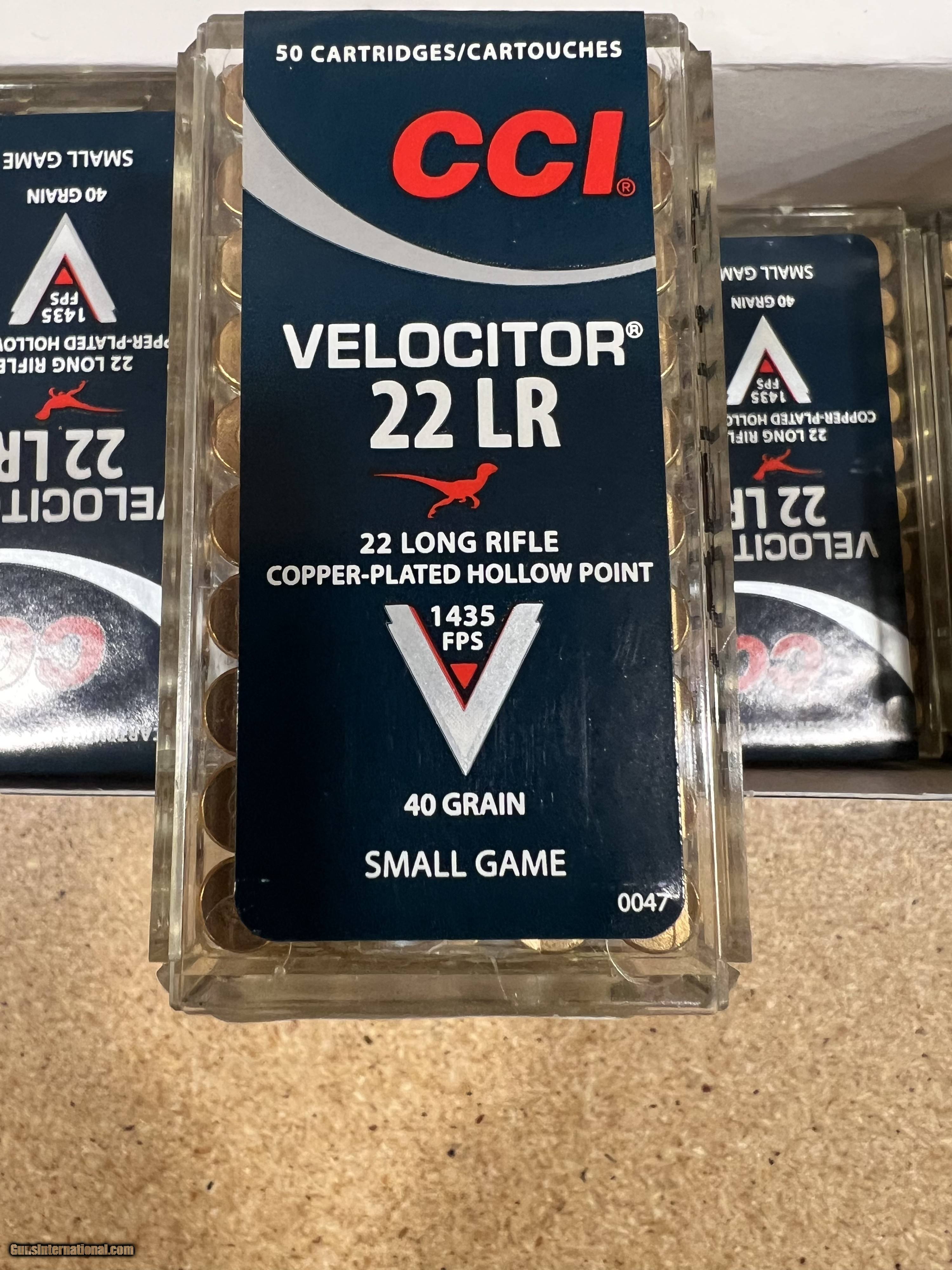 CCI Velocity 22 lr 10 factory full boxes for sale