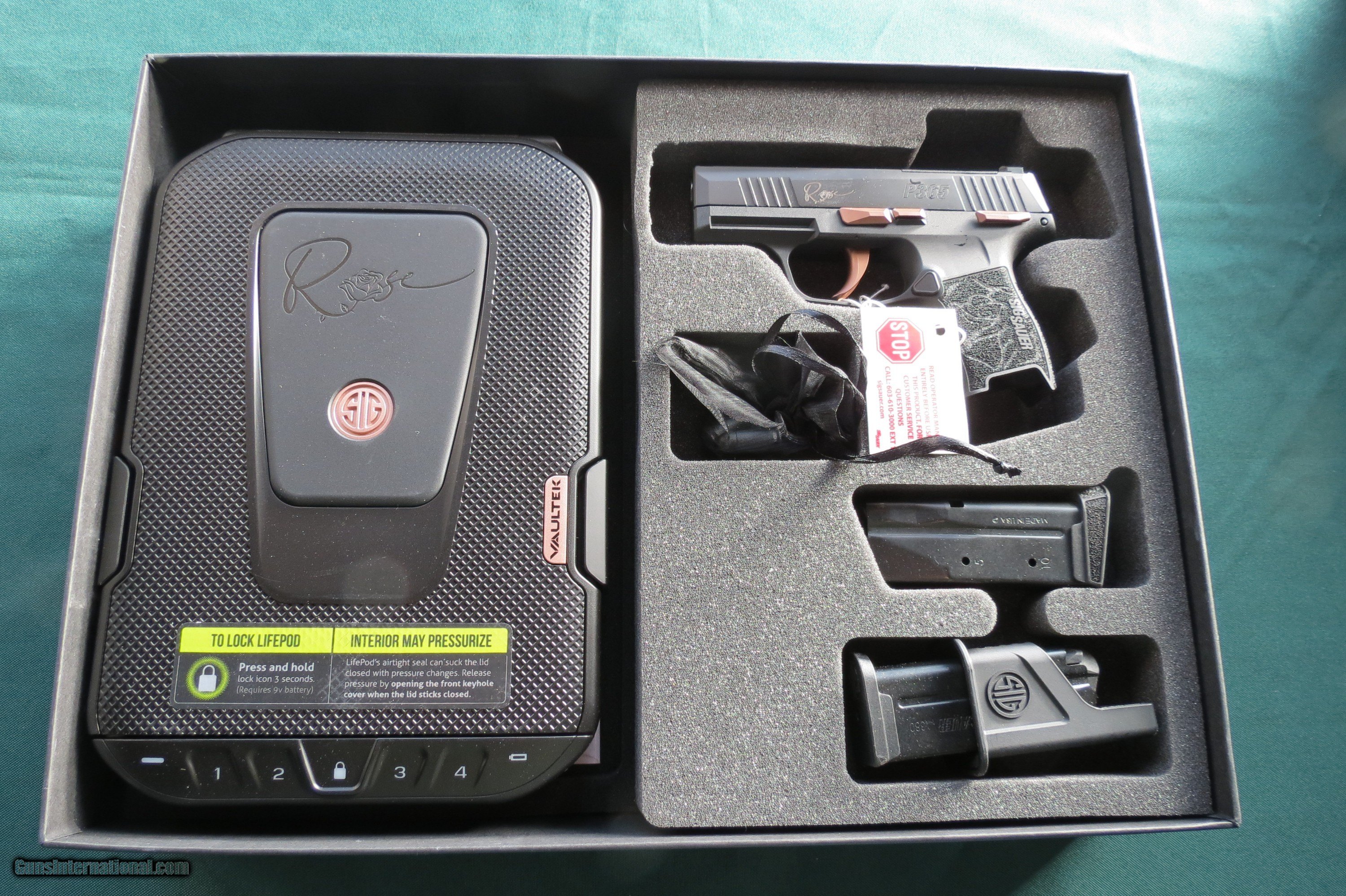 New in Box Sig Sauer P365 Rose in 380 ACP