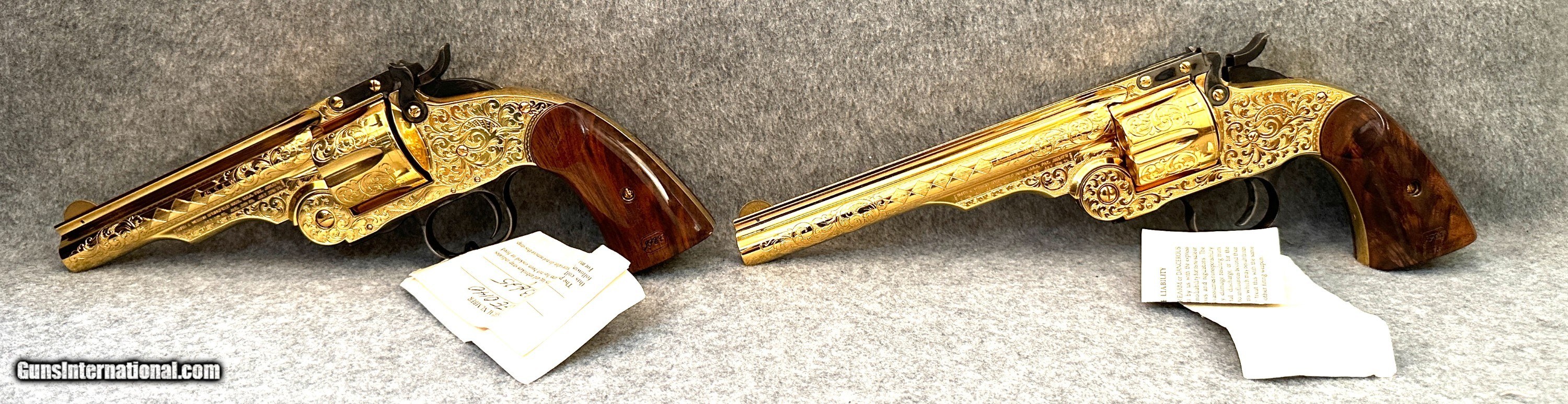 Smith & Wesson Schofield 3rd Model Performance Center, Gold plated ...