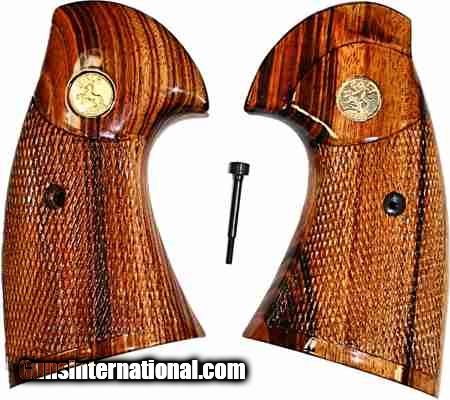 Colt I Frame Python Goncalo Alves Checkered w/ Medallions