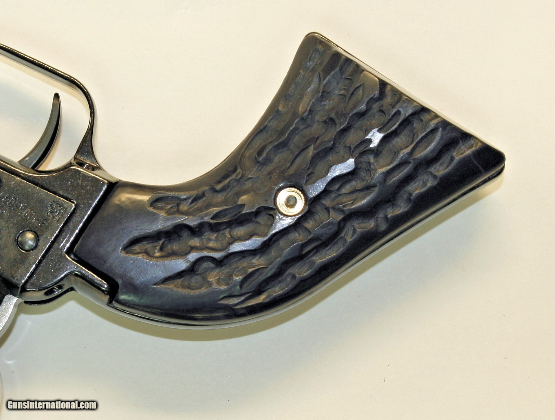 Heritage Rough Rider SA Revolver Imitation Jigged Buffalo Horn Grips ...