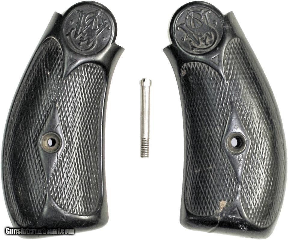 Original Smith & Wesson .44 DA Revolver Vintage Grips