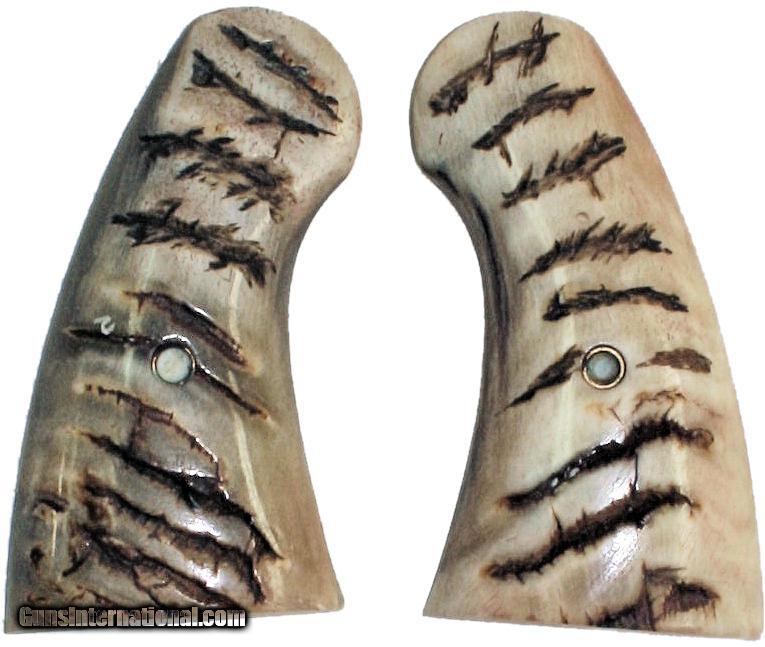 Colt 1917 New Service or 1909 Revolver Real Ram Horn Grips