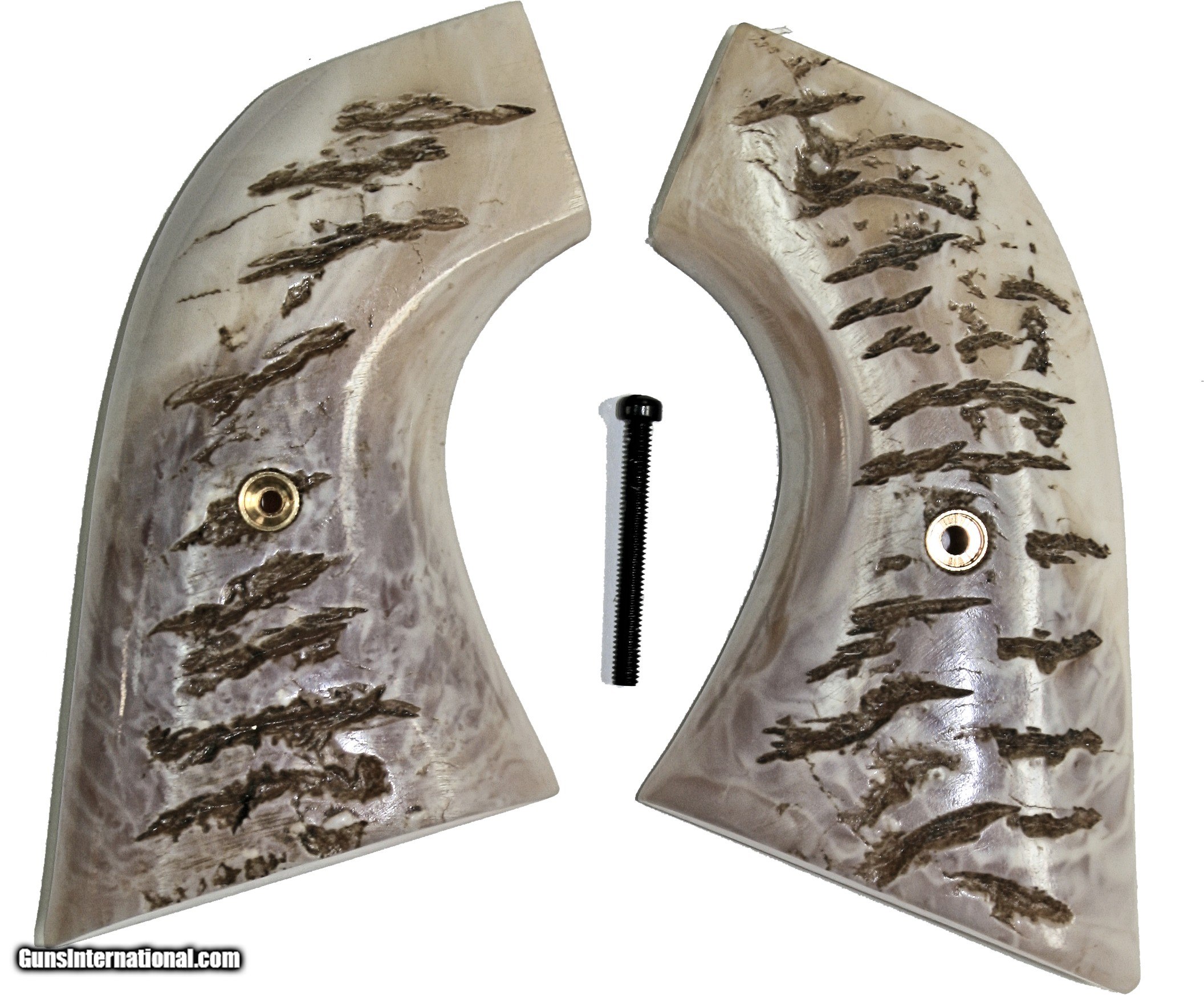 Heritage Rough Rider Large Bore SA Revolver Repro Ram Horn Grips for sale