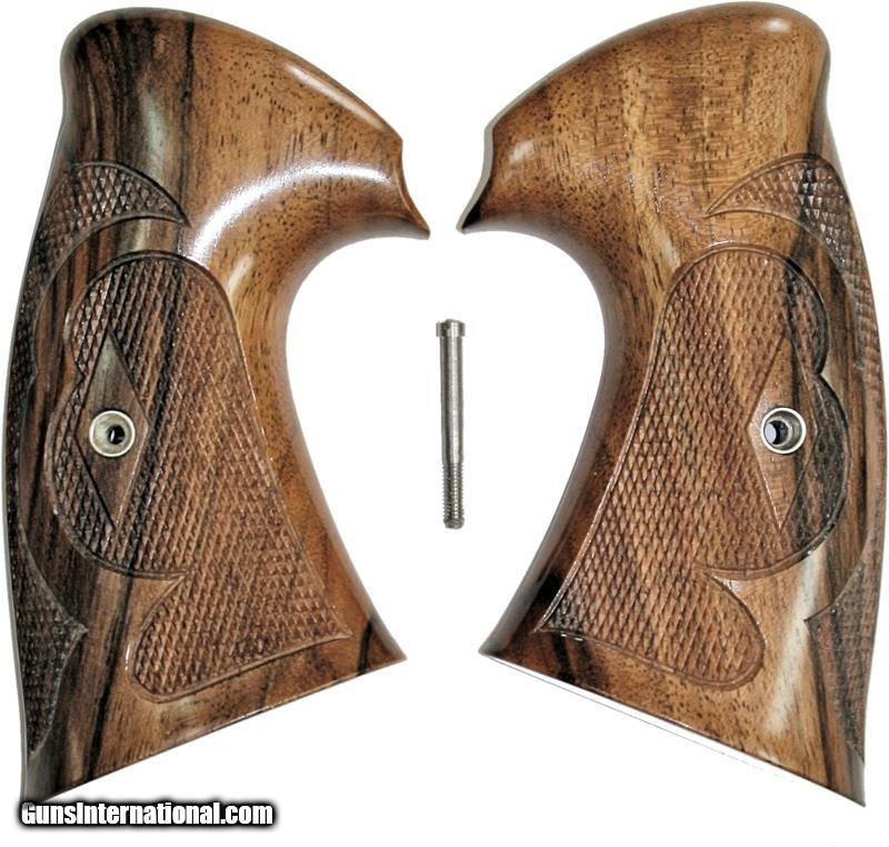 Colt Python I/E Frame Vintage Walnut Roper Grips By Keith Brown