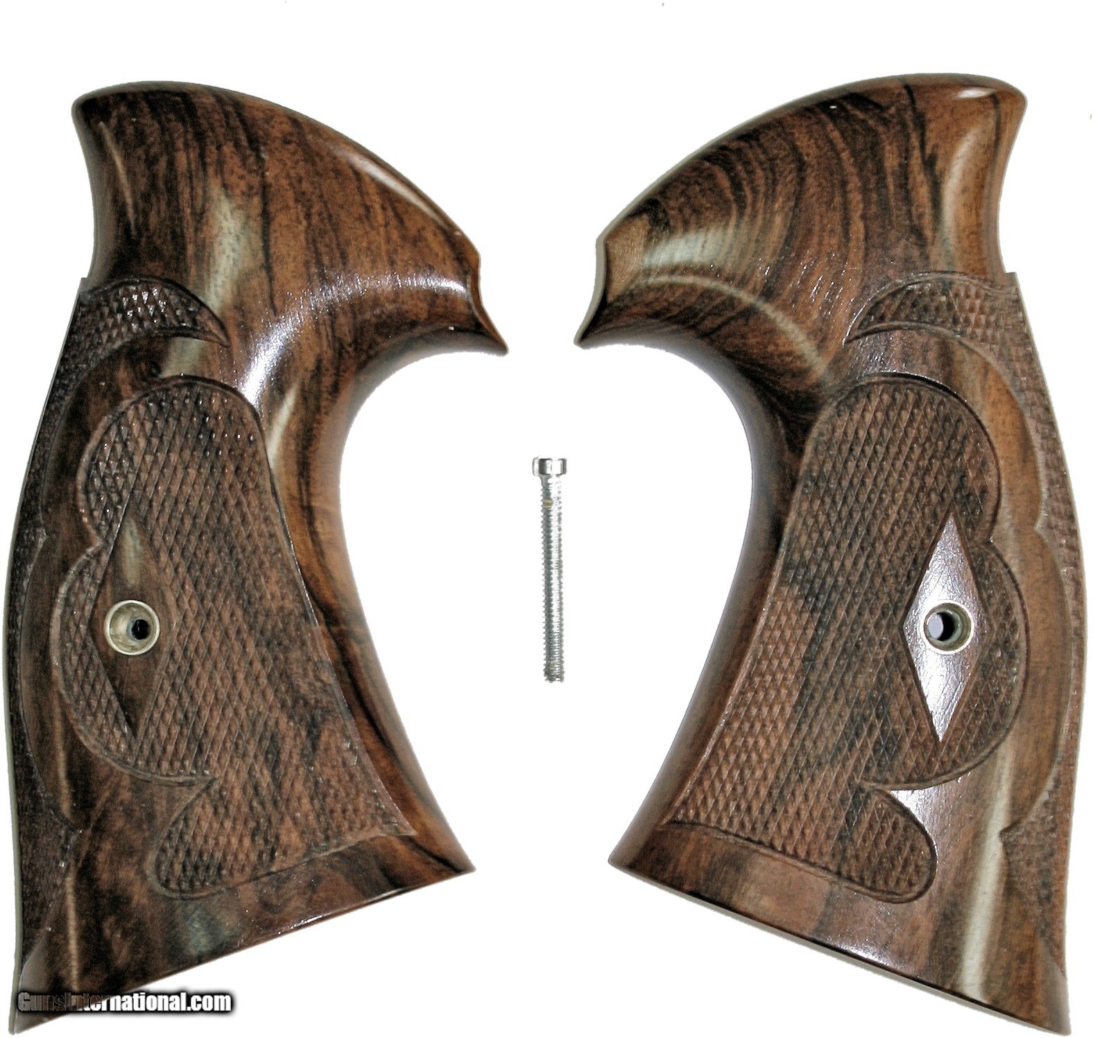 Original Vintage Smith & Wesson K Frame Walnut Roper Grips By Keith ...