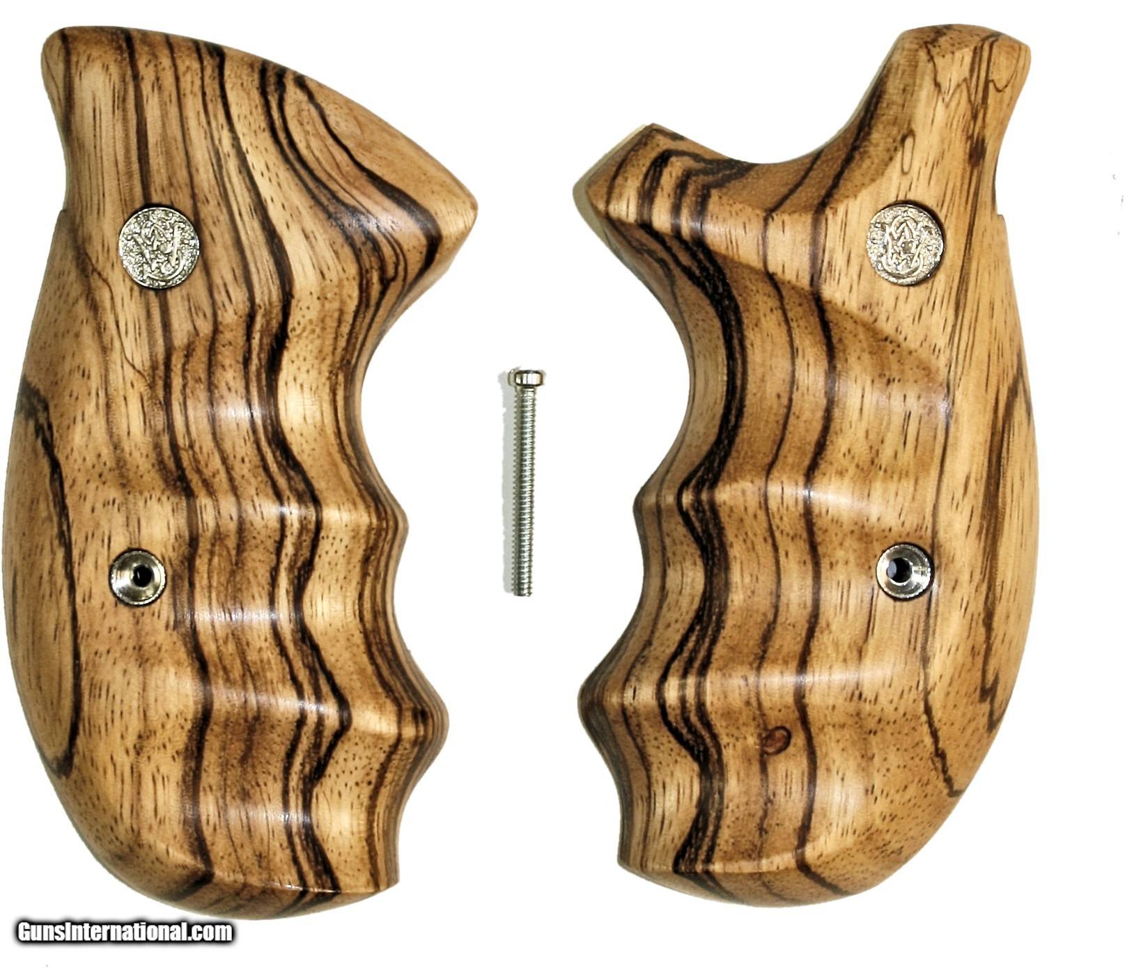 Smith & Wesson N Frame Smooth Zebra Wood Combat Grips for sale