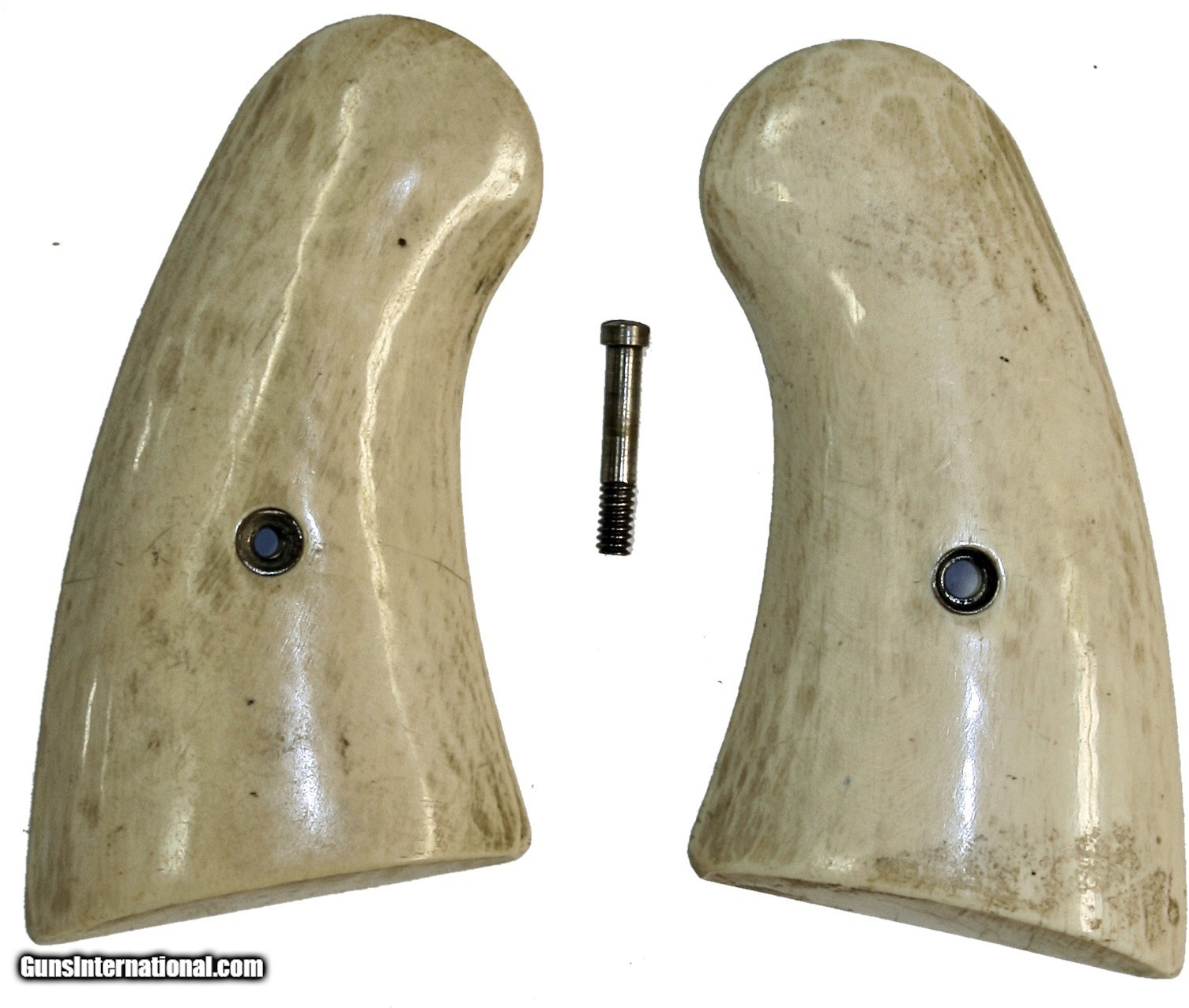 Colt Python & Colt 2021 Anaconda Real Old Polished Stag Grips, Aged ...