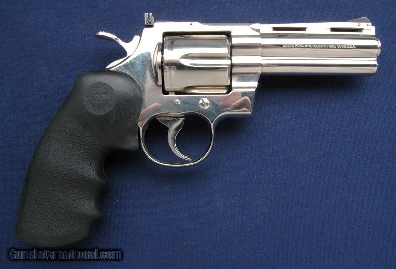 Nickel 4" 1978 Colt Python