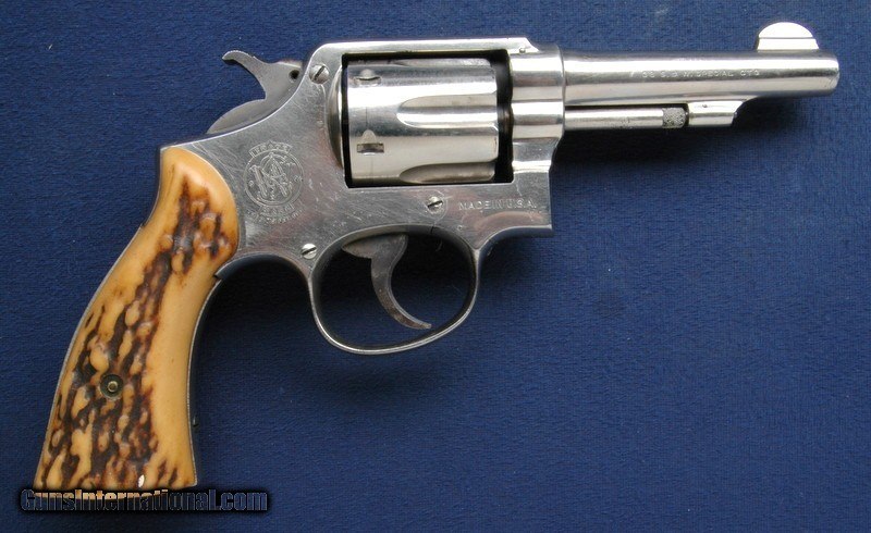 Post war pre Model 10 .38 w/ old stags