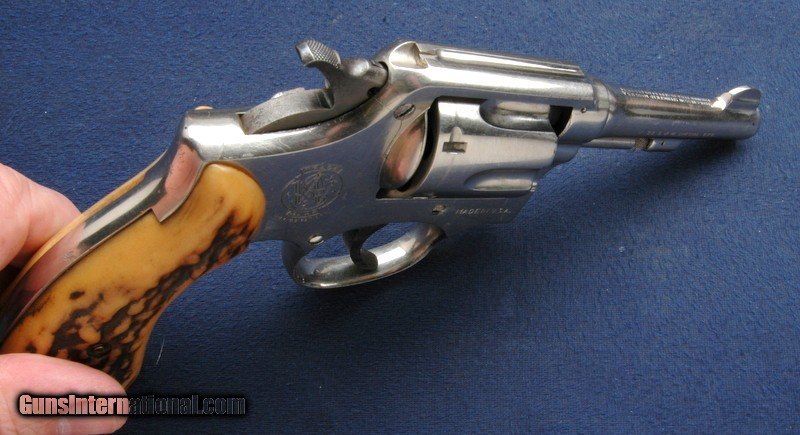 Post war pre Model 10 .38 w/ old stags