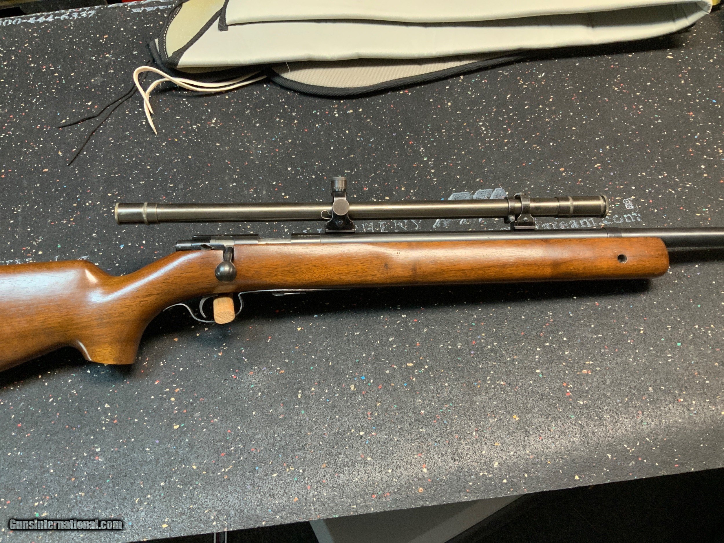 Winchester 75 Target with Vintage Scope