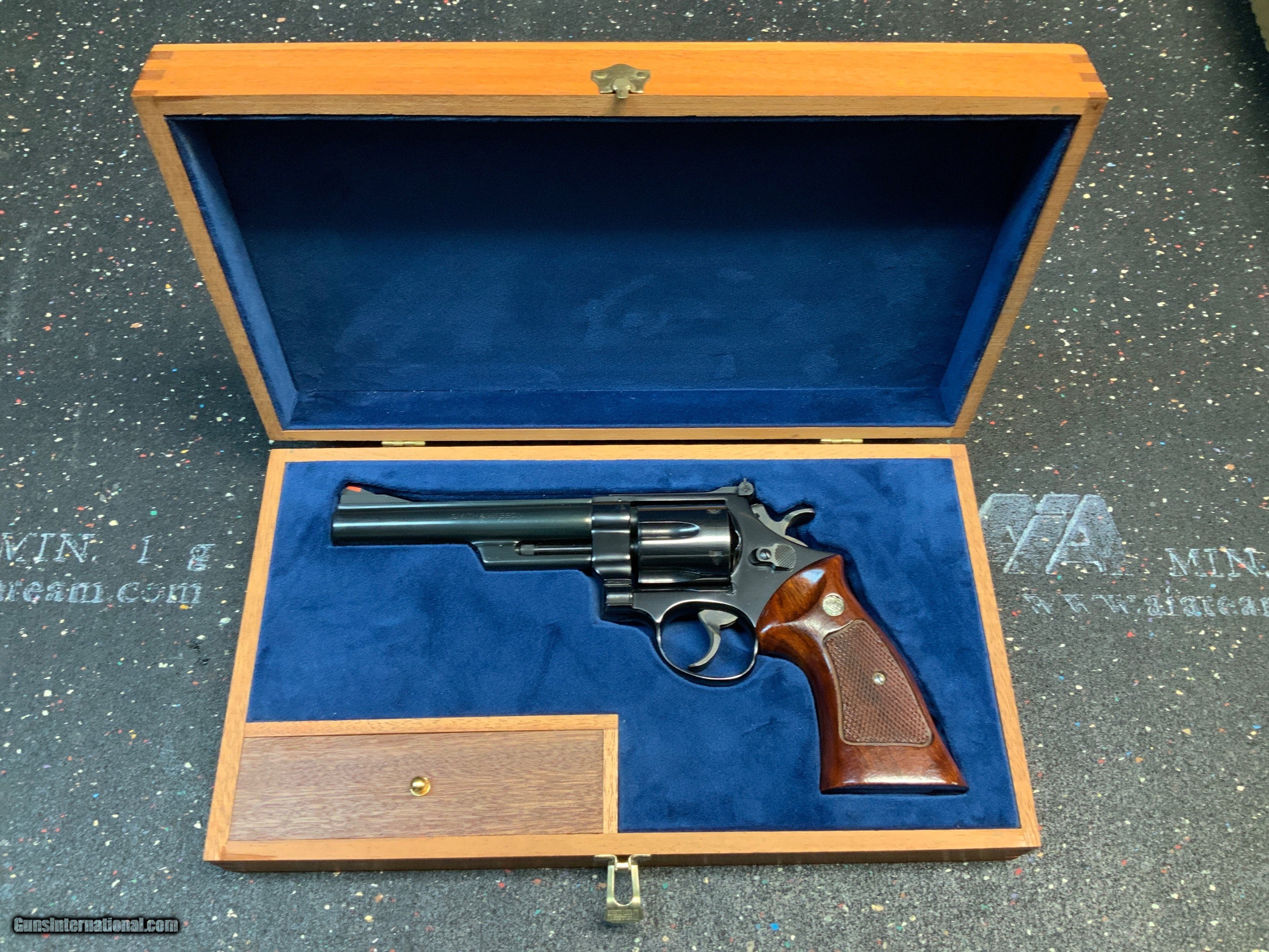 S&W 57 in Mahogany Box as New