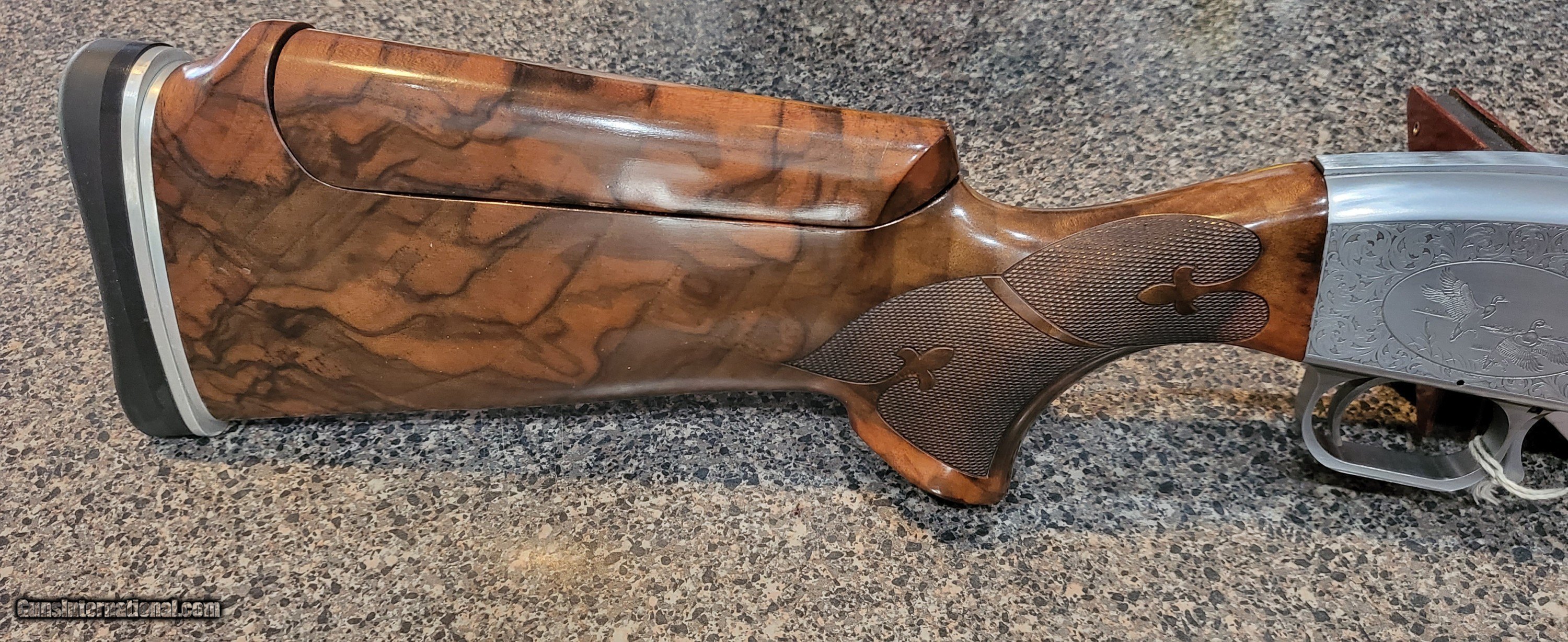 Beautiful engraved desimone ts 2000 trap gun silver sietz bowen type ...