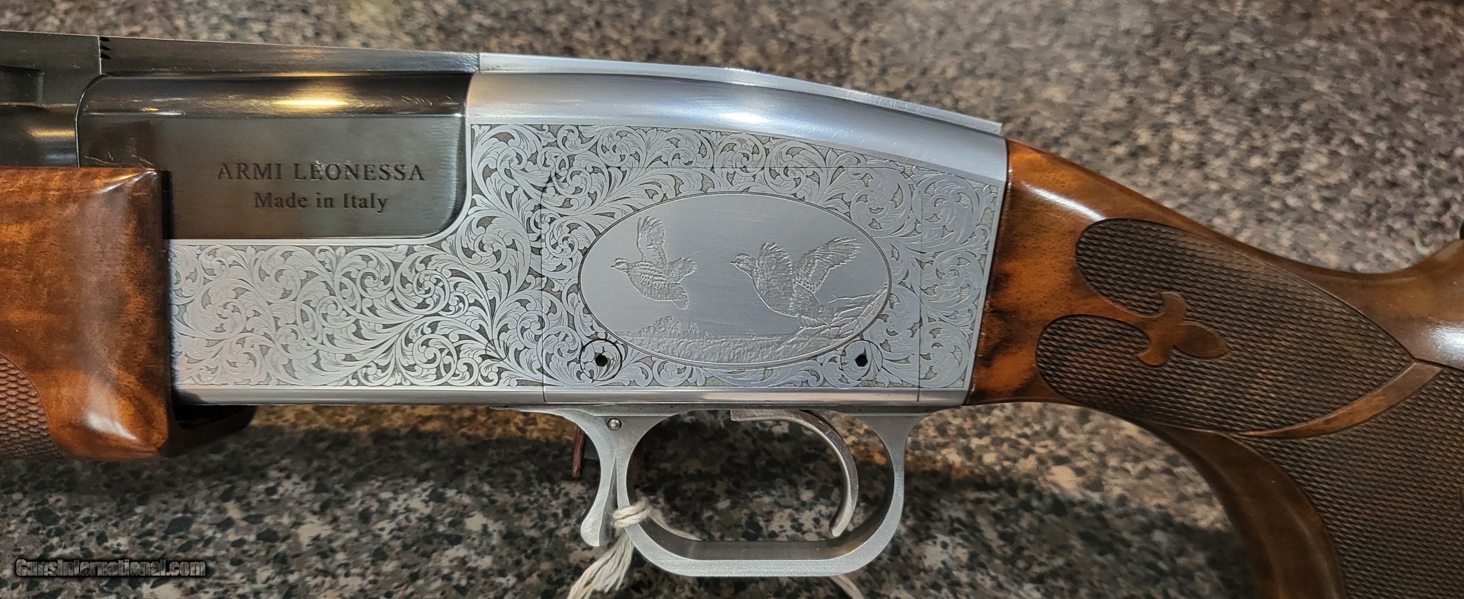 Beautiful engraved desimone ts 2000 trap gun silver sietz bowen type ...