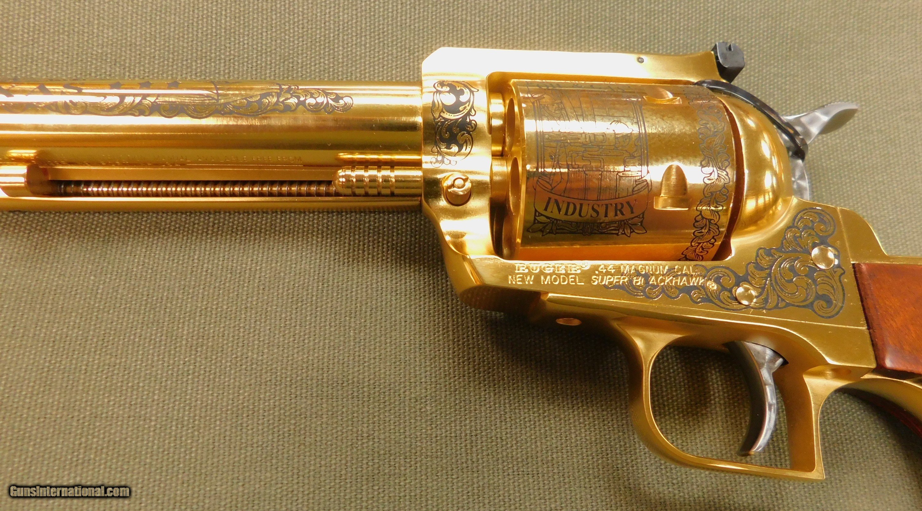 Ruger super blackhawk 44 mag heritage gold plated