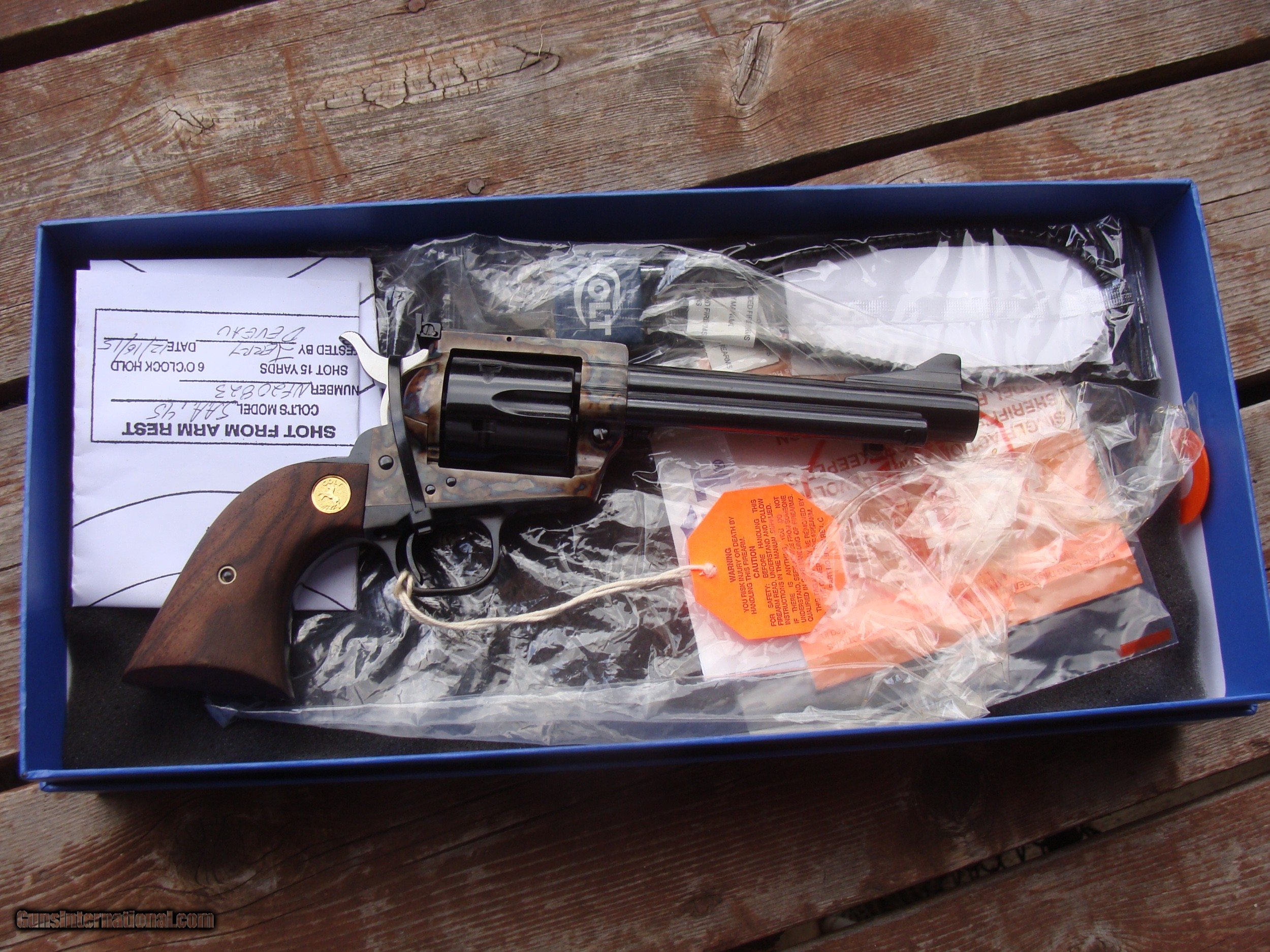 Colt New Frontier From The Custom Shop Unfired In Box With Target and ...