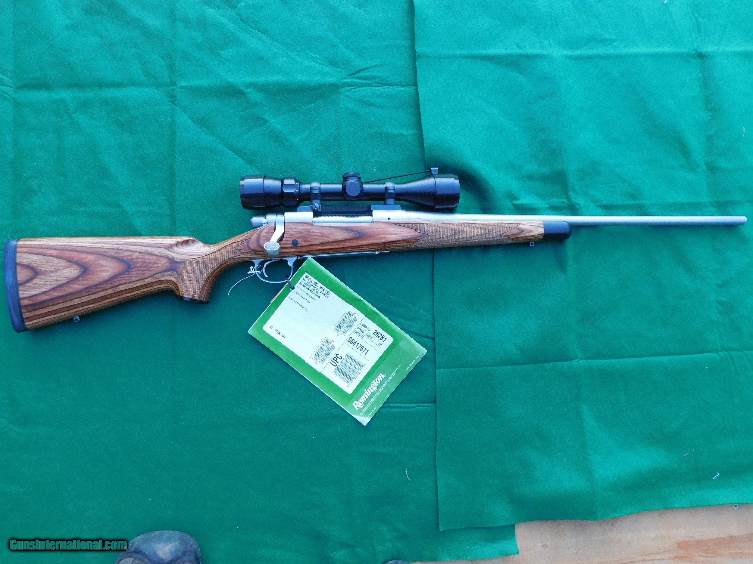 Remington 700 Mountain Rifle Stainless Laminated (MTN LSS) New ...