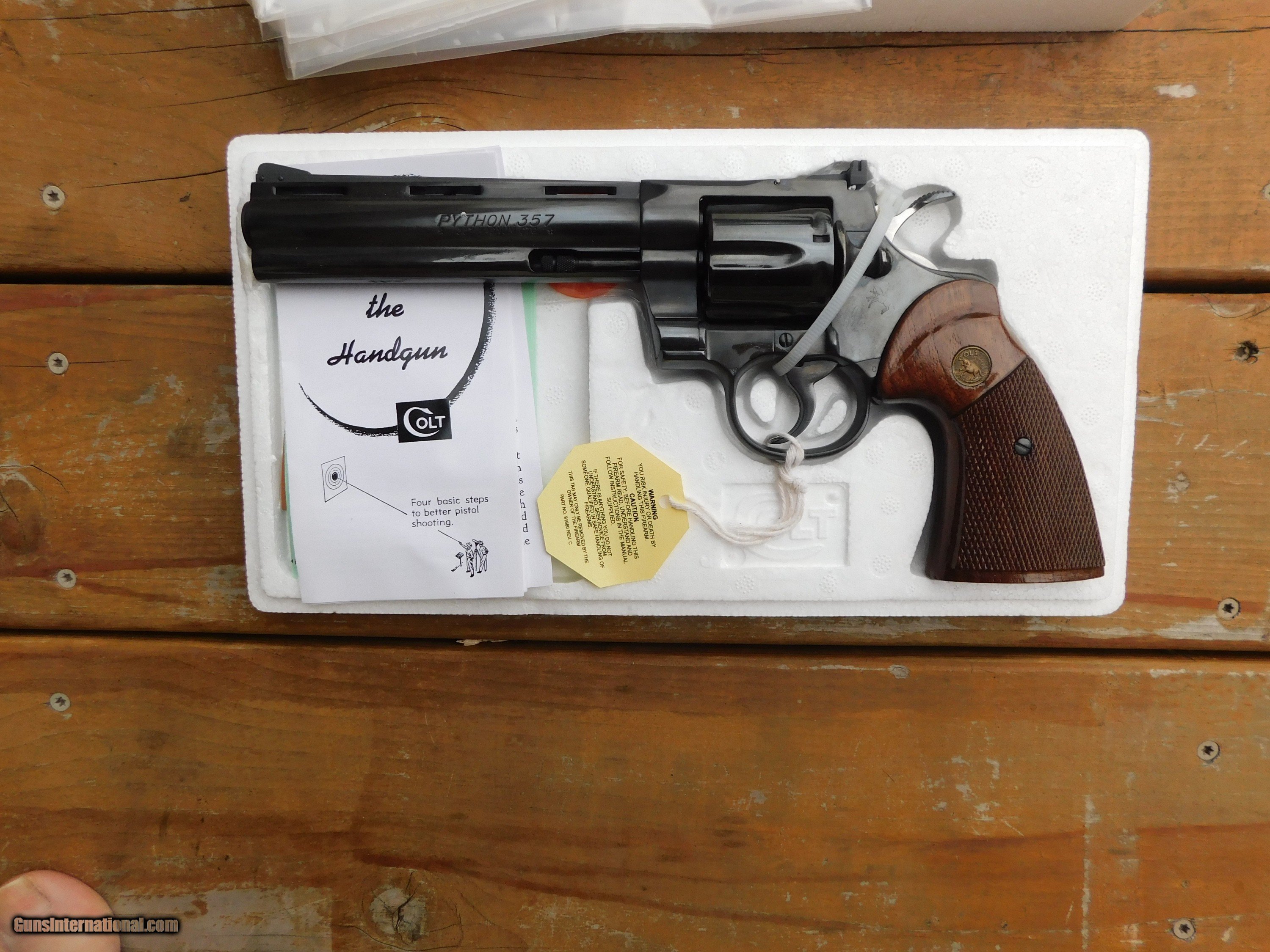 Colt Python 1979 6" As New With Box**. Possibly Test Fired At The ...
