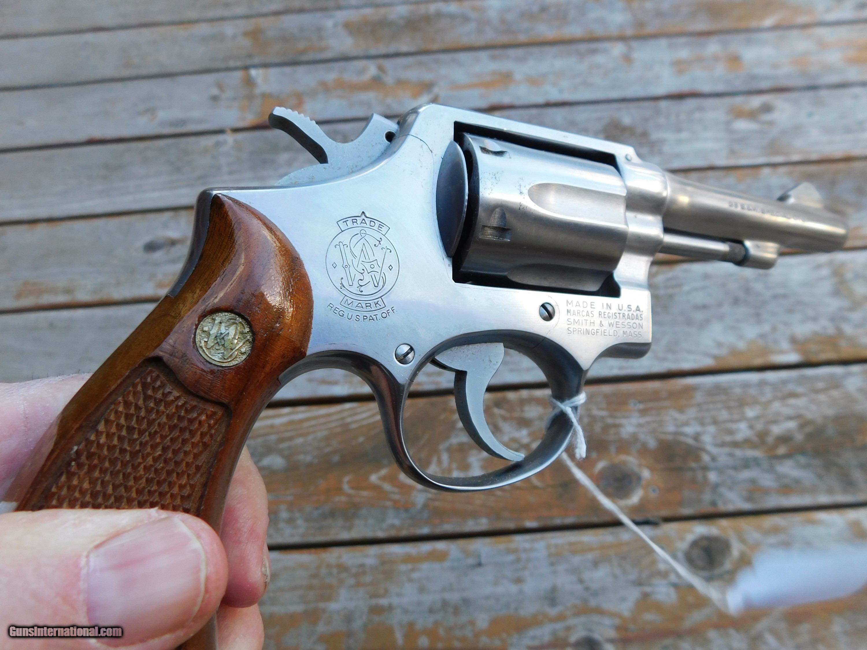 Smith & Wesson Model 64 Vintage Stainless 38 Designed for Mil and Police 4" in Box With All ...