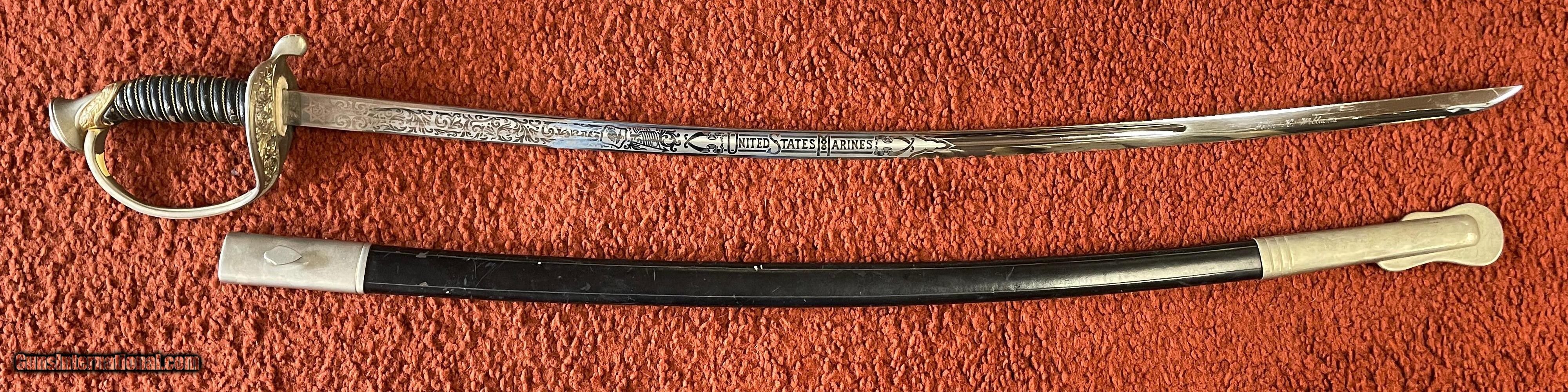 Inscribed U.S. Marine Corp Sword